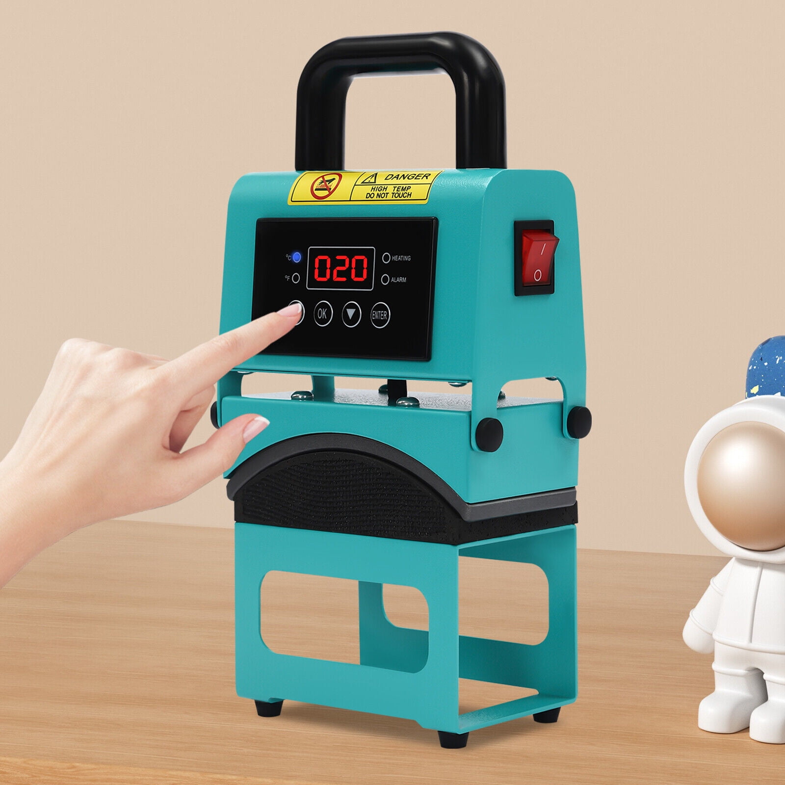 Hat Heat Press Machine 350W Power Press Industrial Digital Sublimation ...