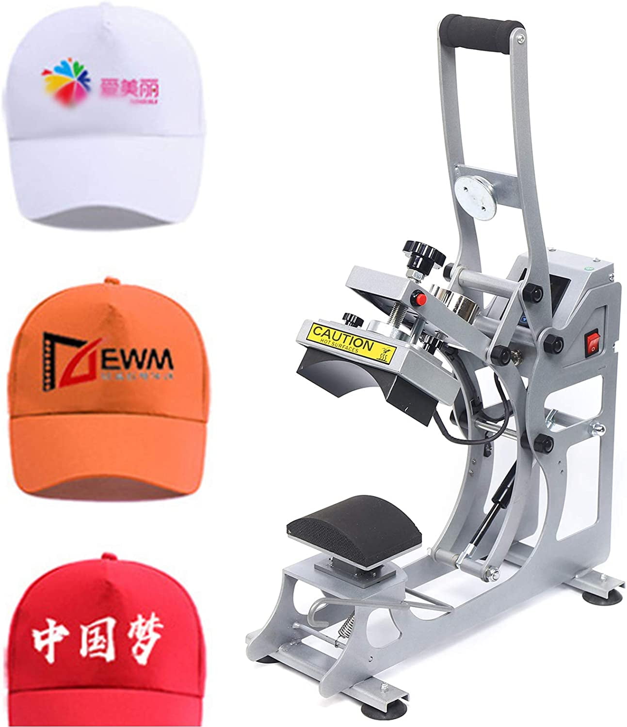 Hat Heat Press Machine, Semi-Automatic Mag-netic Cap Heat Press Machine ...