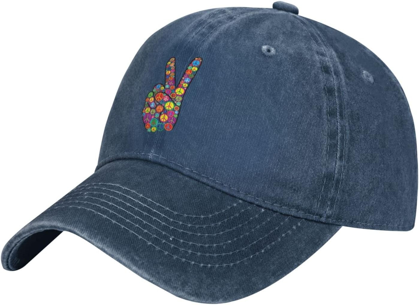 Hat Hippie Hippy Peace Sign Hand Cowboy hat Men Vintage Baseball Cap ...