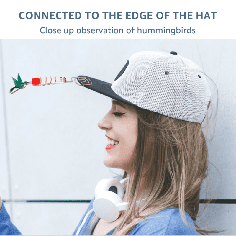 Hat Hummingbird Feeder Hand-held Hat Bird Feeder with Clip Reusable ...