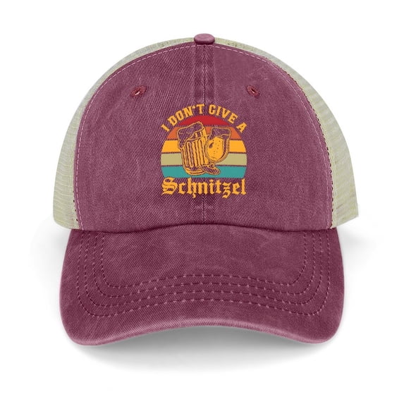 Hat I Don’t Give A Schnitzel Wine Red Hat Adjustable Funny Fashion ...