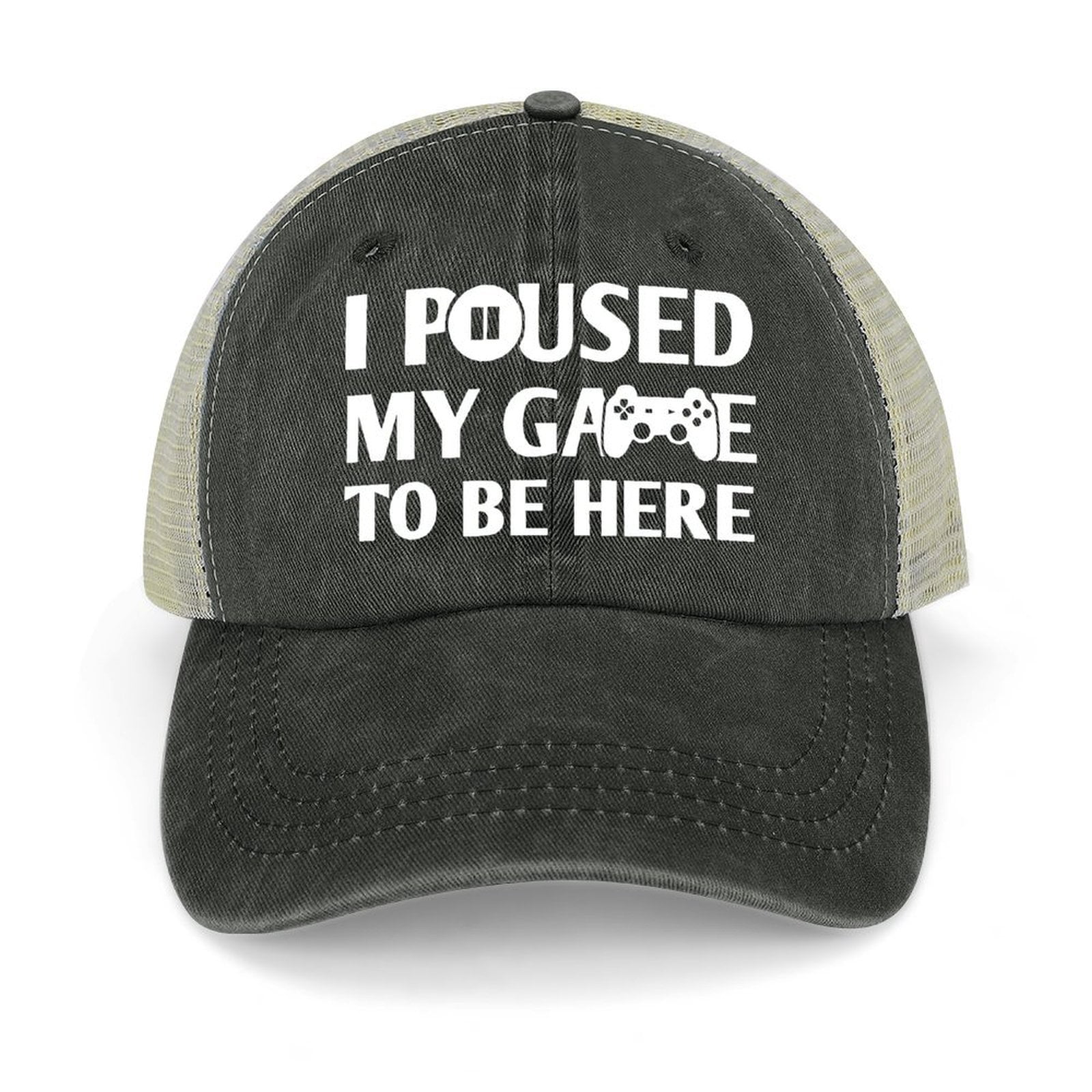 Hat I Paused My Game To Be Here Black Hat Adjustable Funny Fashion ...