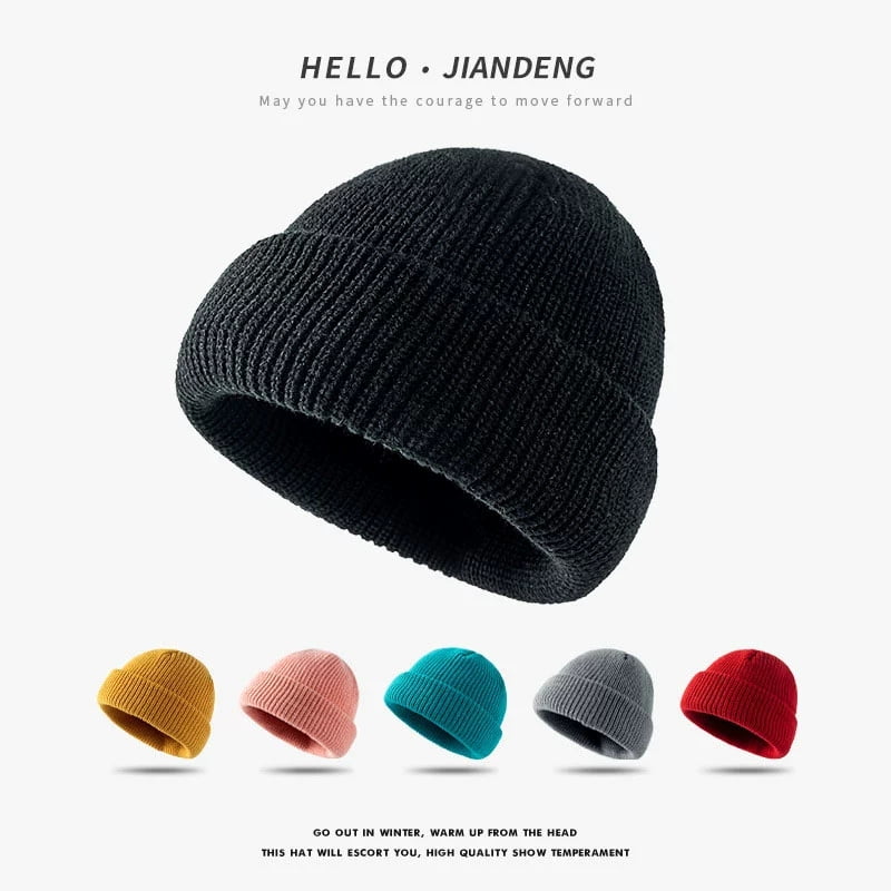 Hat Men Autumn Winter Korean Edition Trendy Brand Knitted Wool Hat ...