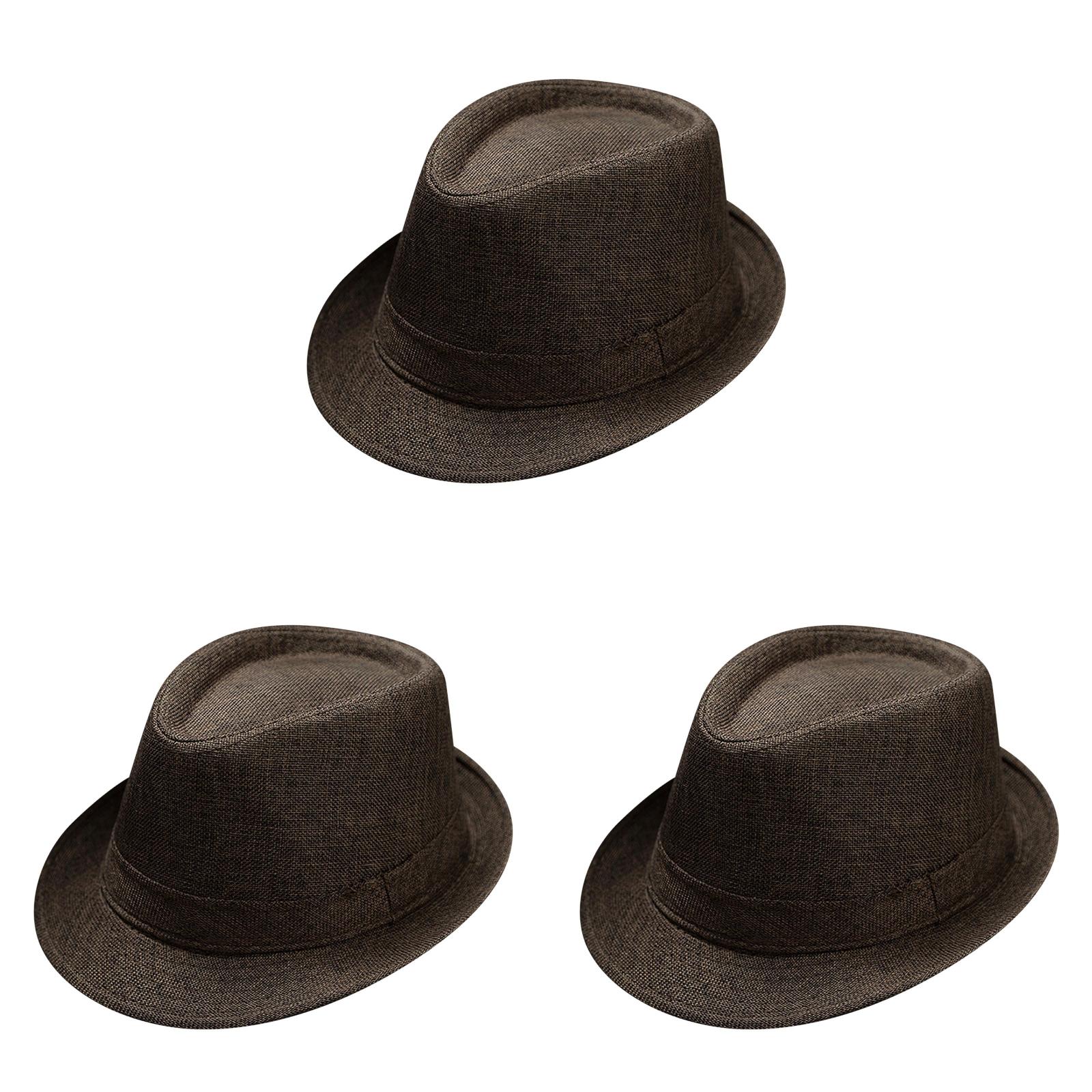 Hat Men's Rain Men and Women Retro Beach Caps for Men Jazz Hat Soild ...