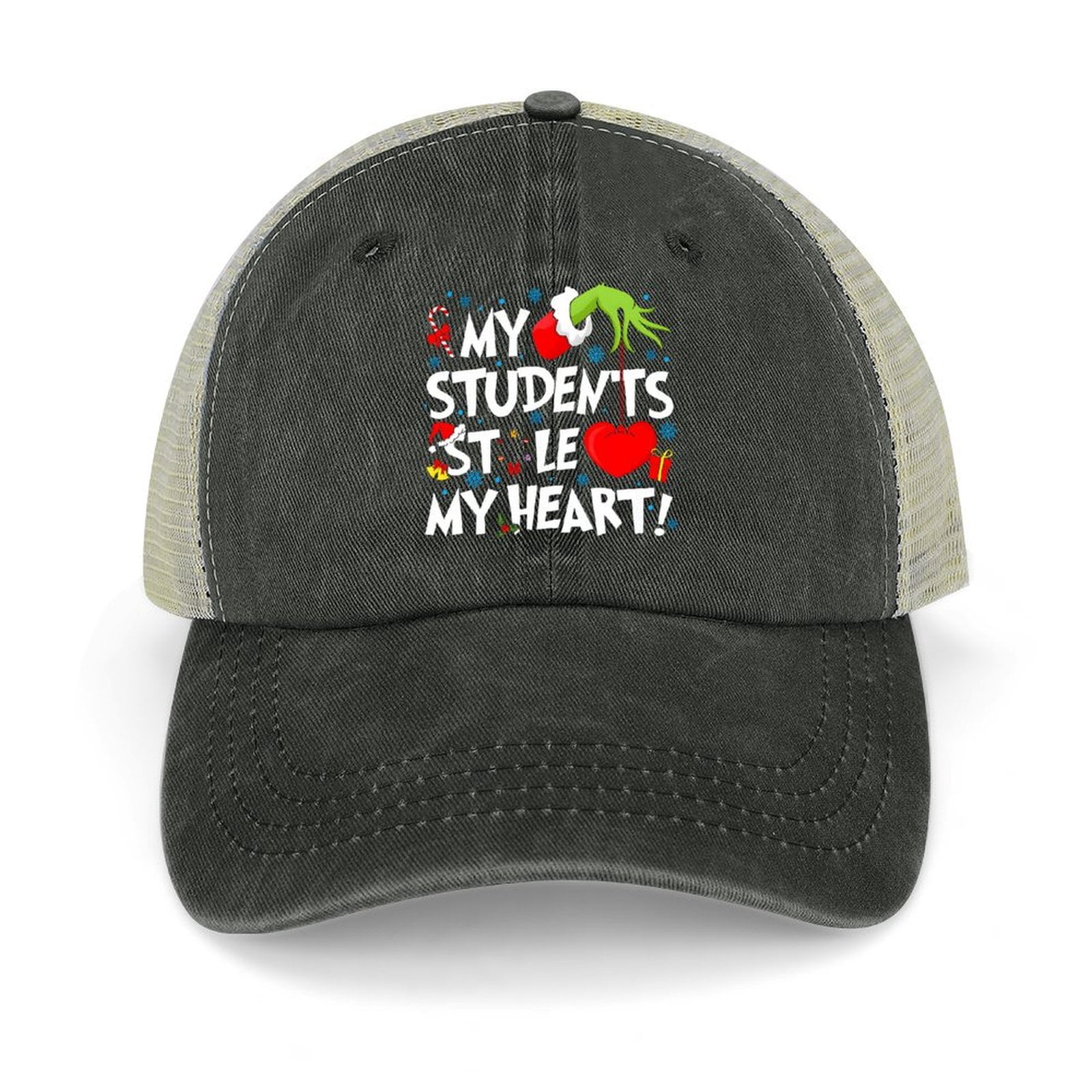Hat My Students Stole My Heart Black Hat Adjustable Funny Fashion ...