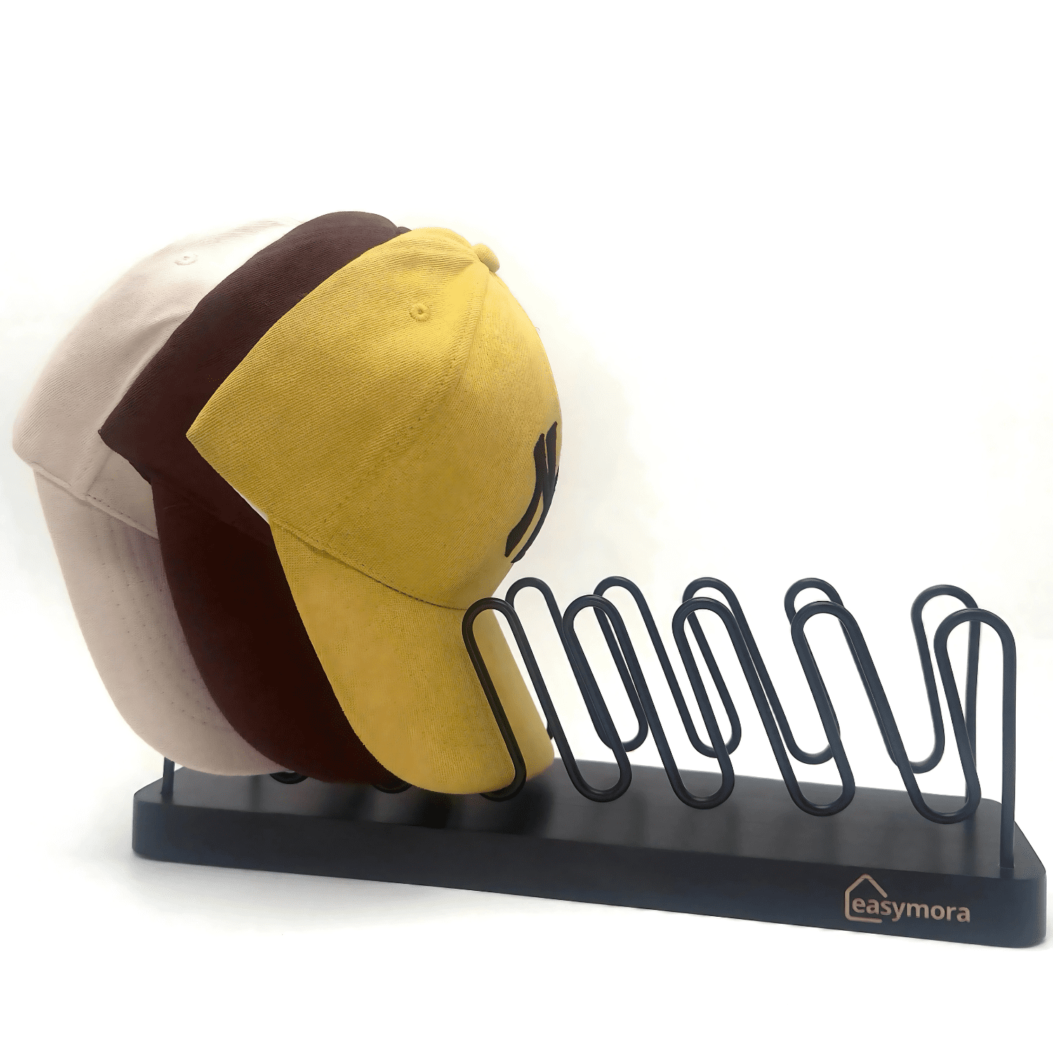 Premium Wooden Hat Stand for Baseball Caps – No-Install Cap Rack ...
