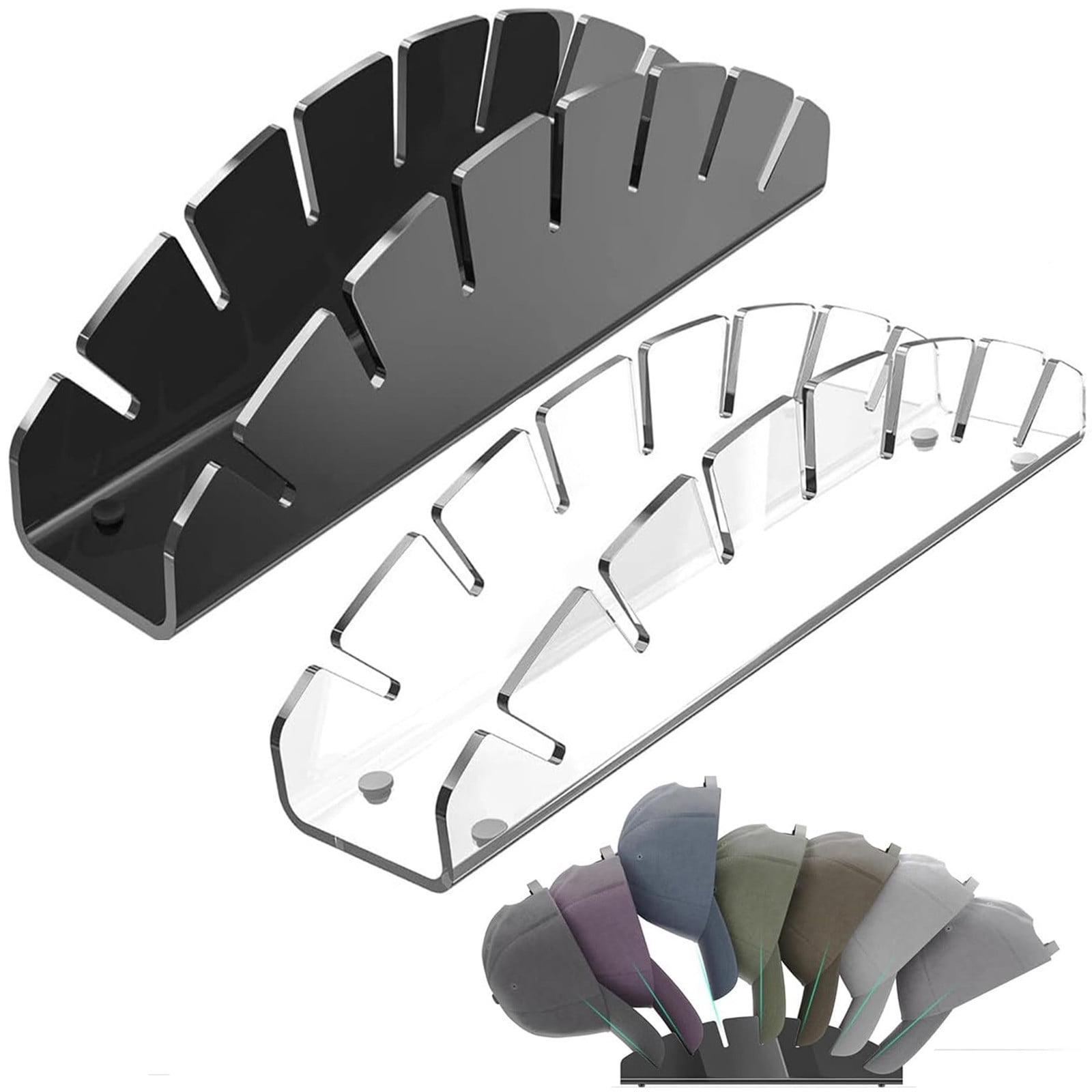 Hat Organizer for Closet Shelf | Tabletop Standing Hat Storage Rack for ...