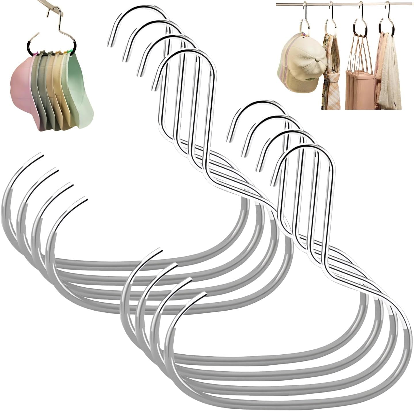 Hat Organizer Hanger, Baseball Hanger Holder, Multi Cap Storage ...