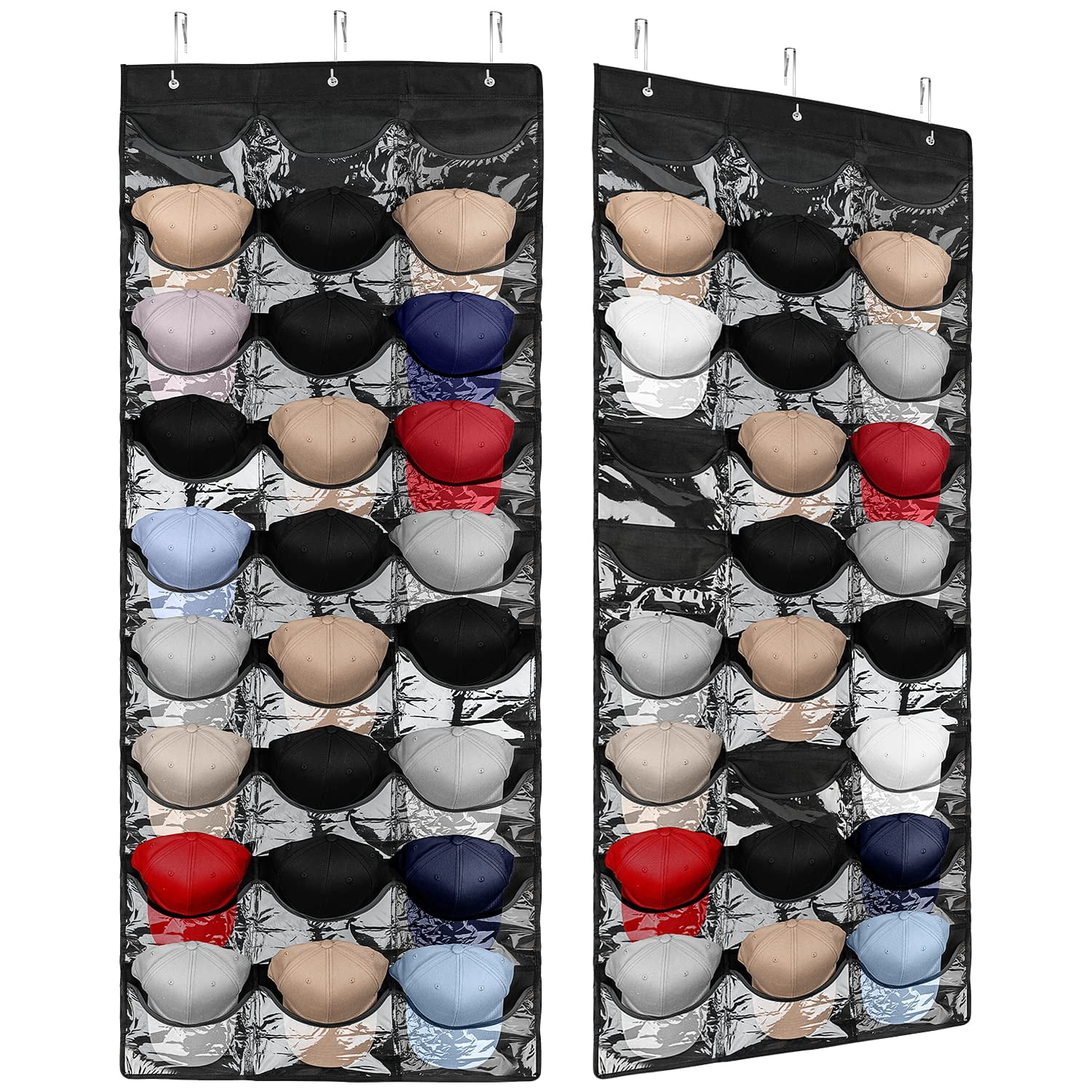 Hat Organizer, Hat Rack, 27 Pockets Hat Racks Baseball Caps, Hat ...