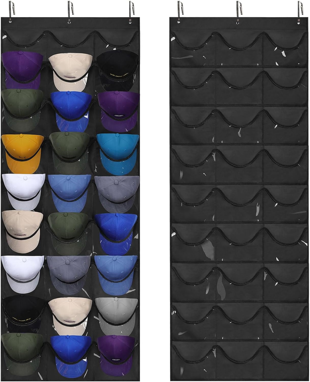Hat Organizer Racks for Baseball Caps, Visible Hat Holder Rack for Wall ...