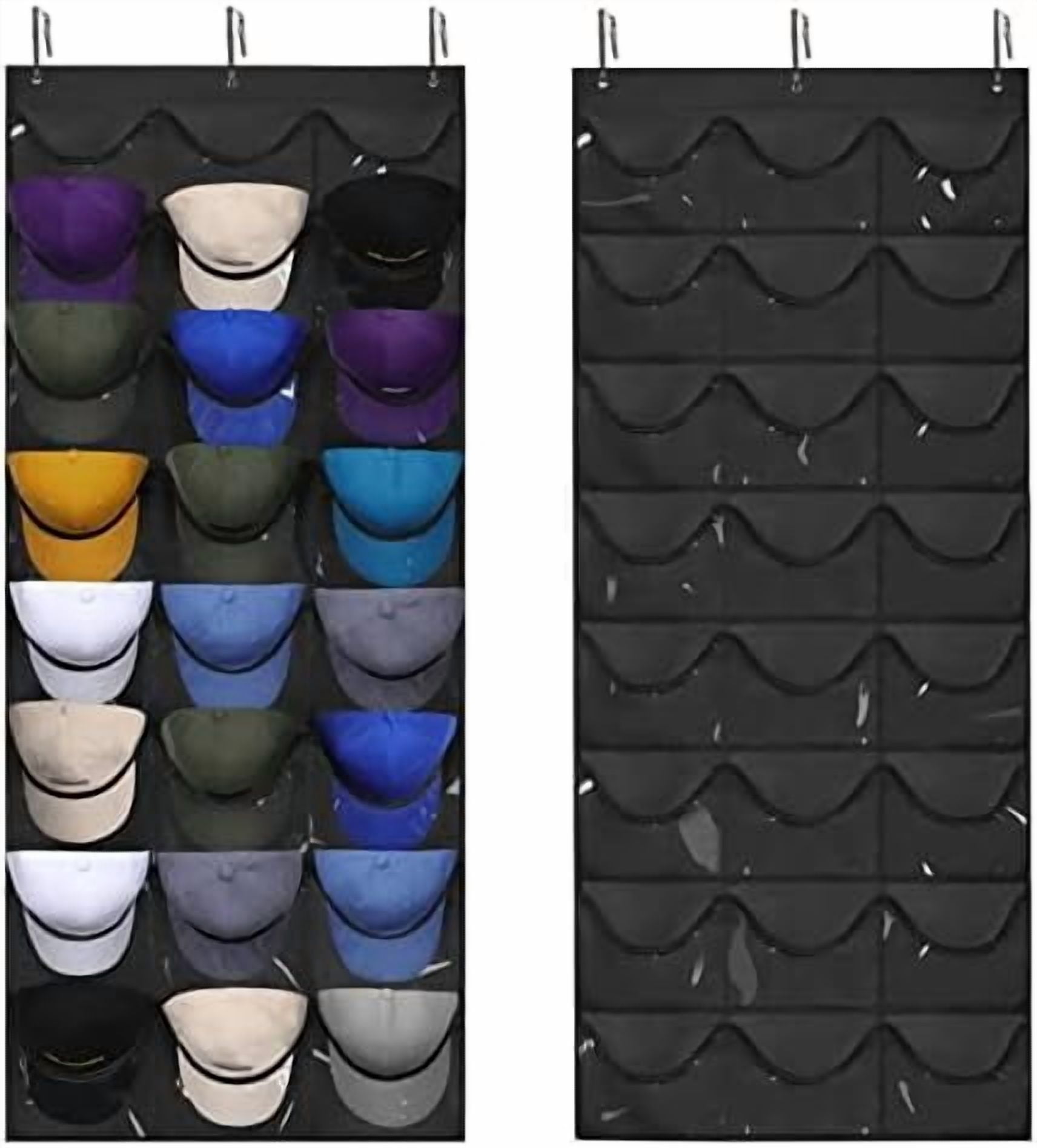 Hat Organizer Racks for Baseball Caps, Visible Hat Holder Rack for Wall ...