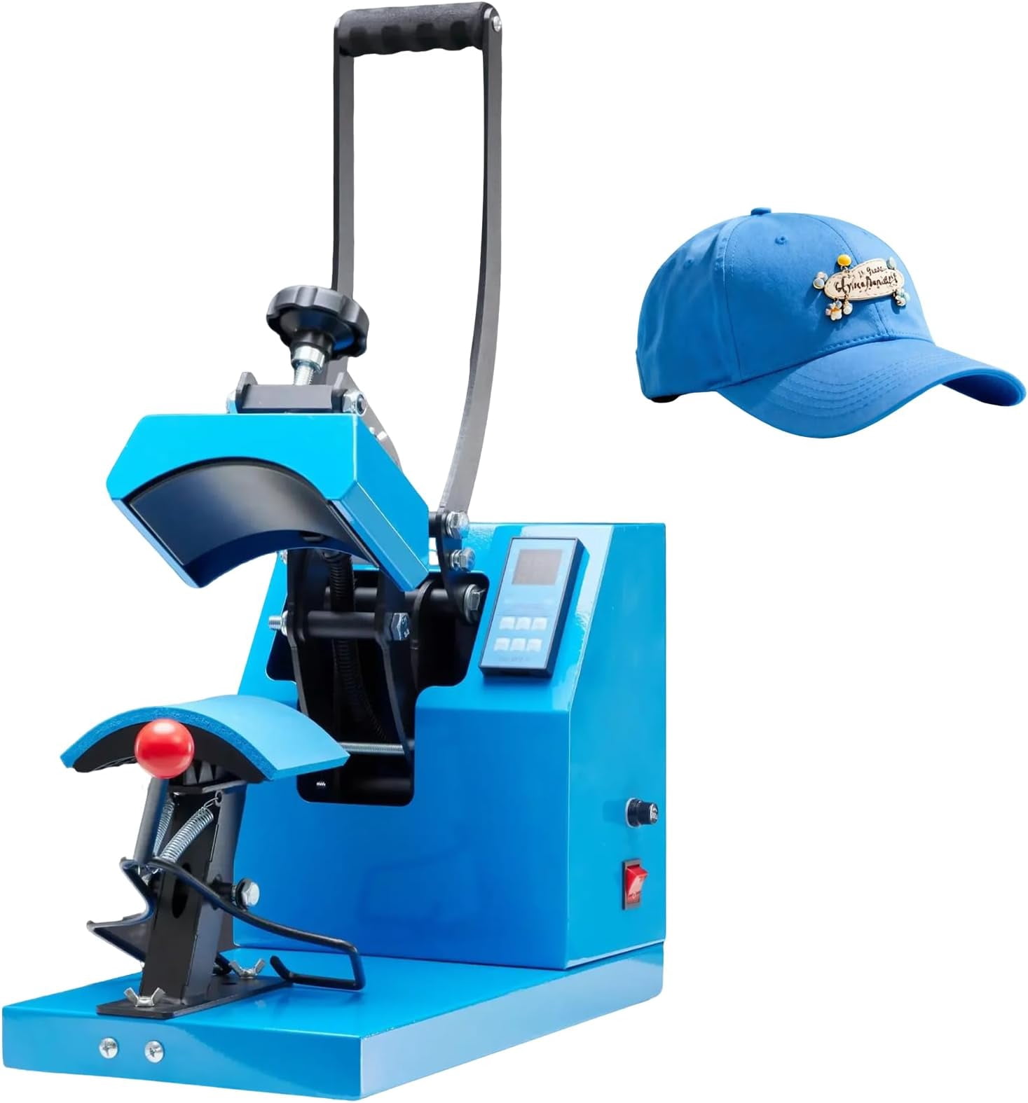Hat Press Machine, Professional Hat Heat Press for Caps, 3.2"x5.5" PTFE ...