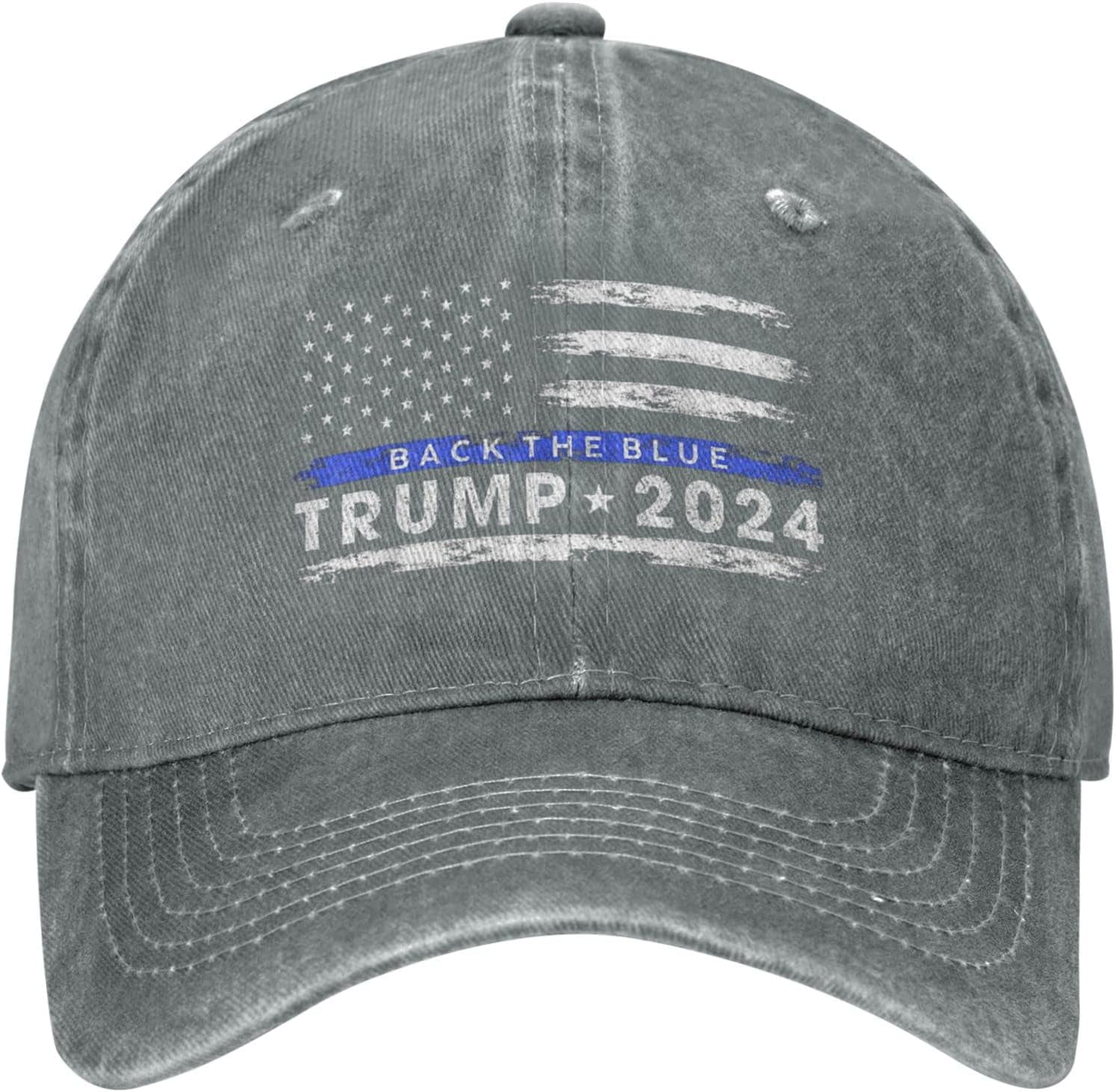 Hat Pro 2024 Back The Blue Thin Blue Line American Flag Hats Vintage ...