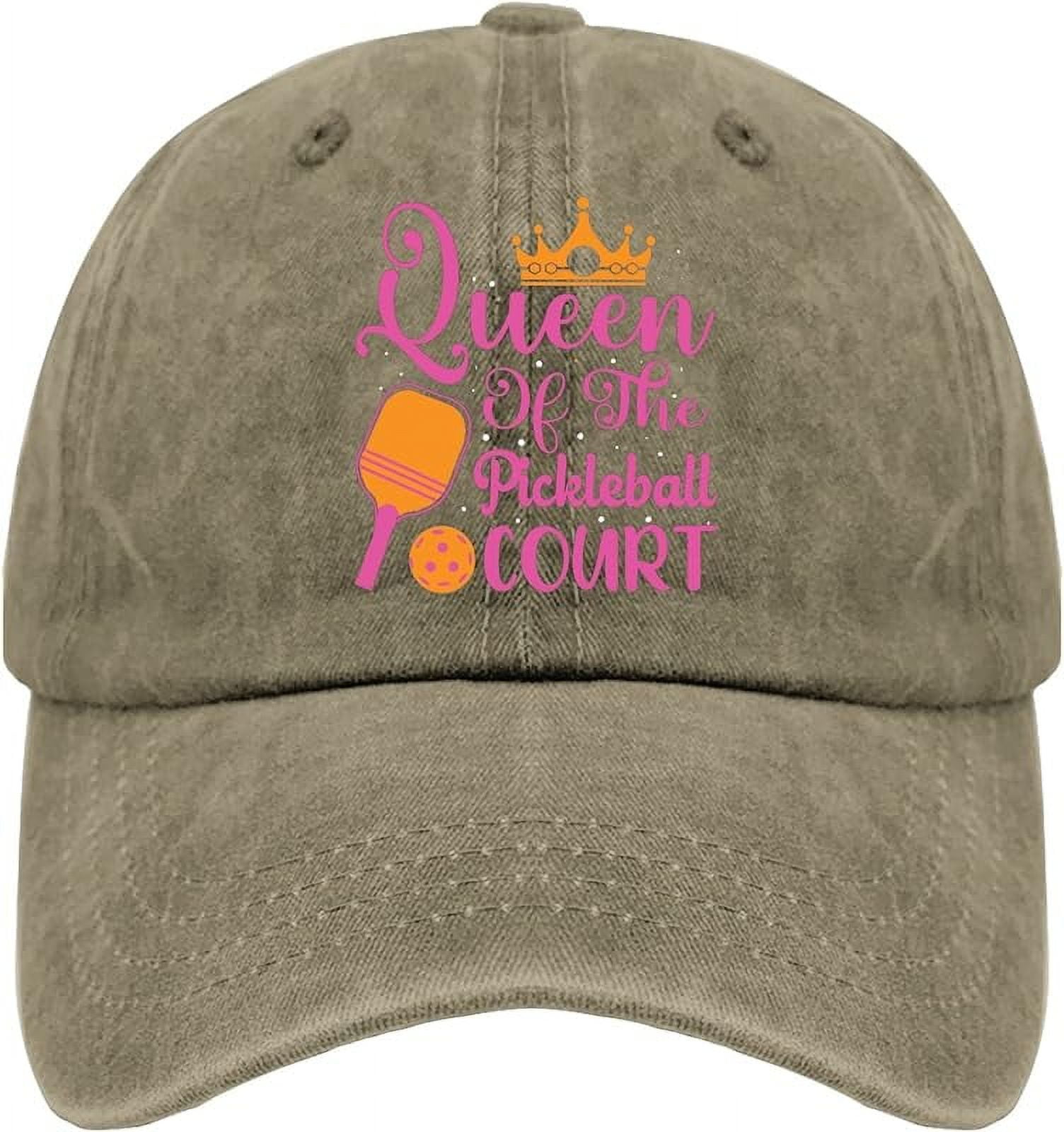 Hat Queen of The Pickleball Court Baseball Cap, Vintage Caps for Women ...