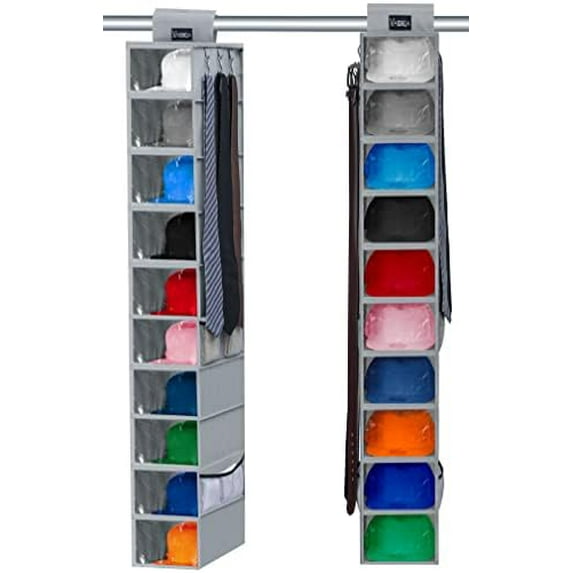 Hat Rack - 10 Shelf Upgraded Version Hat Organizer for Closet with Dust ...