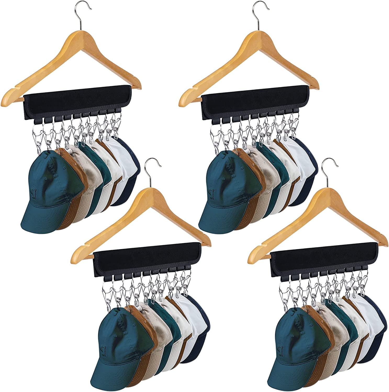 Hat Rack for Baseball Caps Hat Organizer Holder for Hanger & Room ...