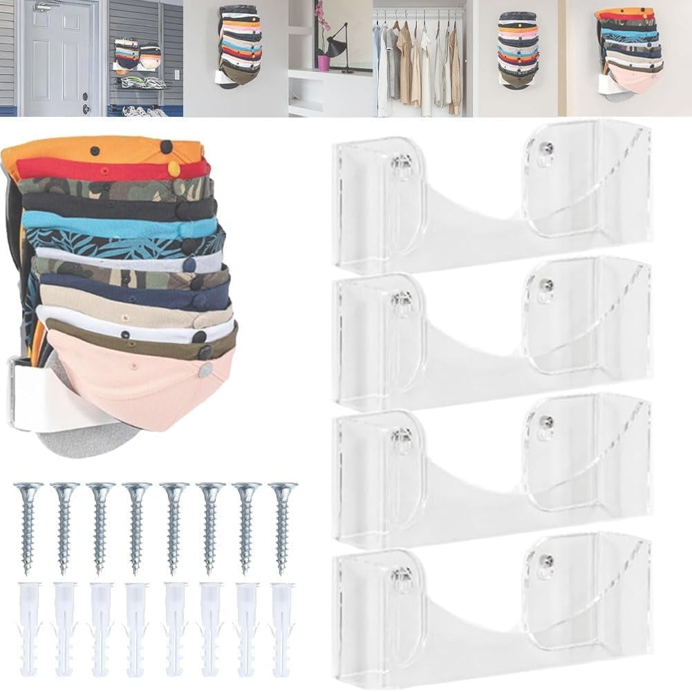 Hat Rack, Hat Dock, Baseball Cap Organizer, Sturdy Acrylic Hat Rack for ...