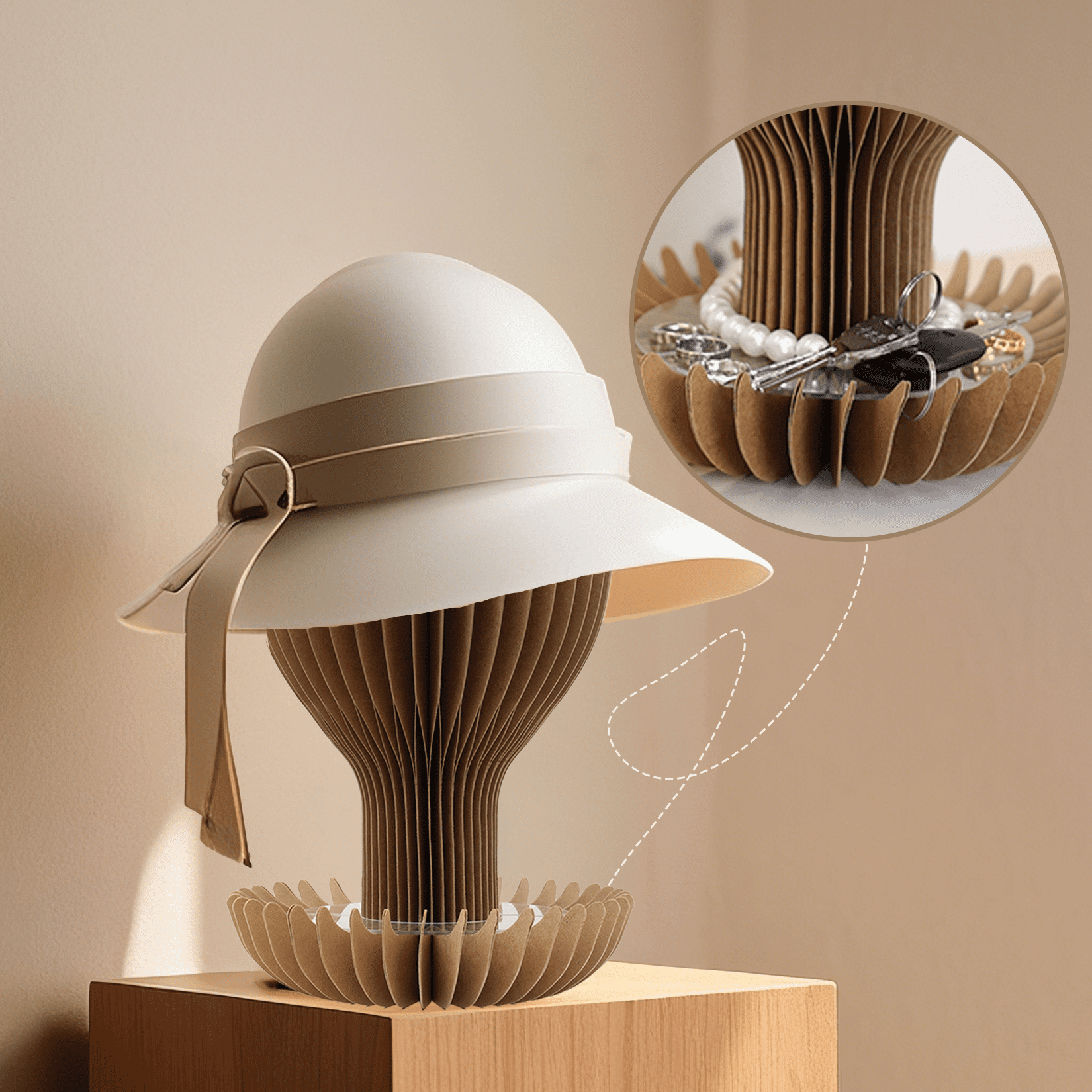 Hat Rack Foldable Table Decoration, Ornament Display Stand Honeycomb ...