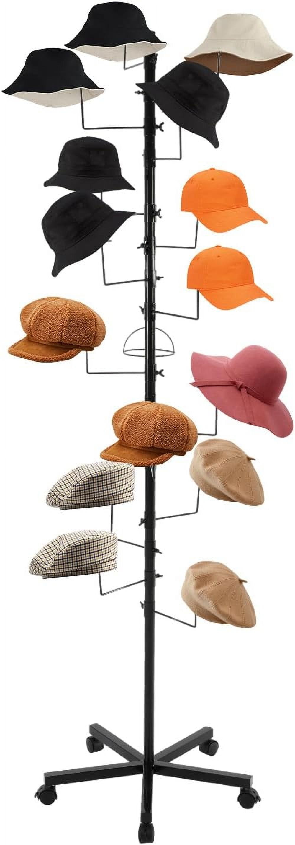 Hat Rack Stand, Freestanding Hats Rack Stand 15 Hooks Hat Display Stand ...