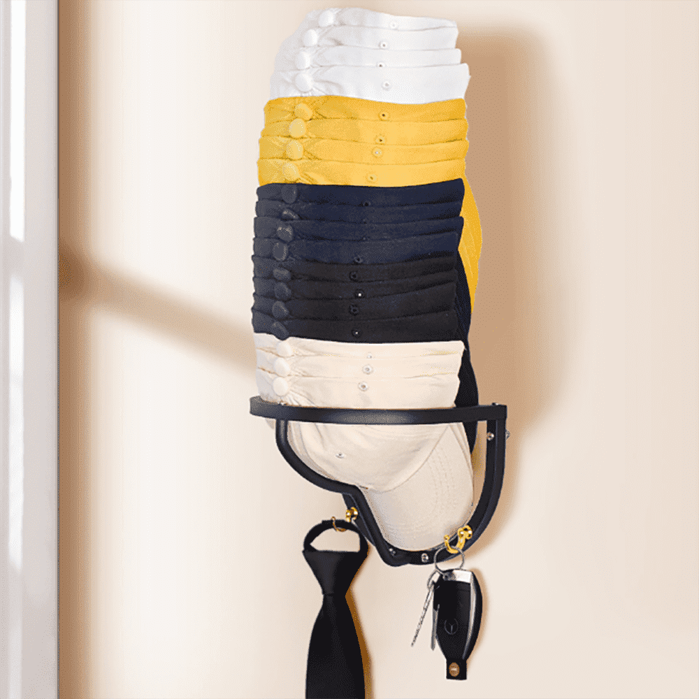 Hat Rack Wall Mount,Metal Hat Organizer for Cowboy Caps, Hat Storage ...