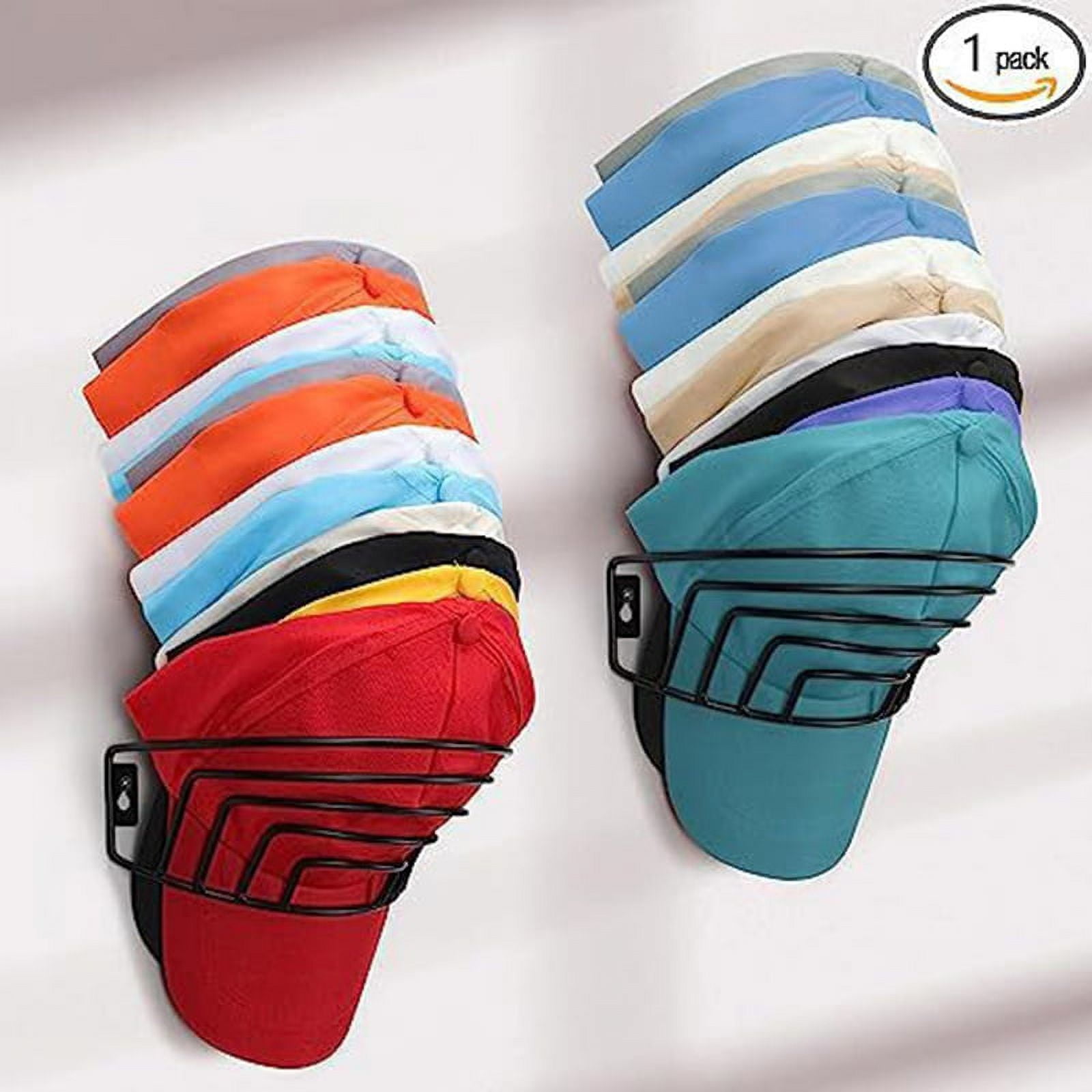 Hat Rack for Wall and Door Baseball Caps Metal Hat Organizer Hat Hanger ...