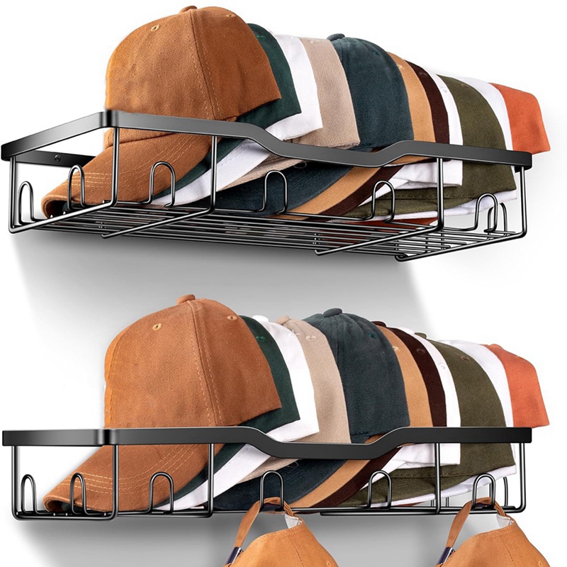 Hat Racks for Baseball Caps Wall Hat Organizer Fit 20 Caps Holder ...