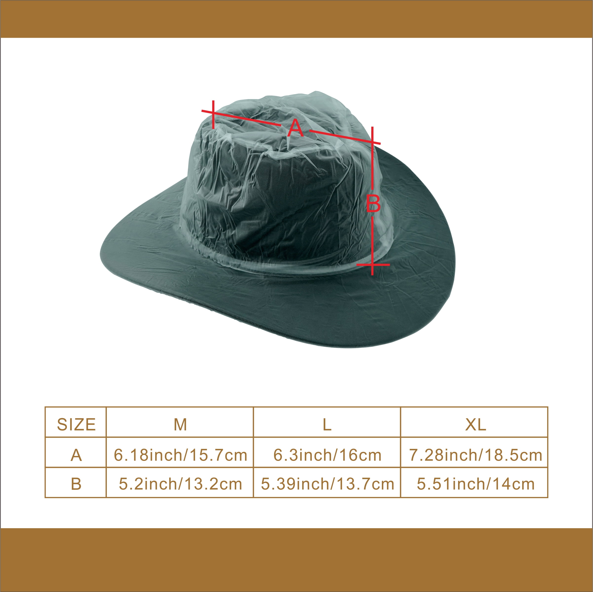 Hat Rain Cover Hat Protector PVC 2 Pieces Clear Elastic Hat Cover for ...