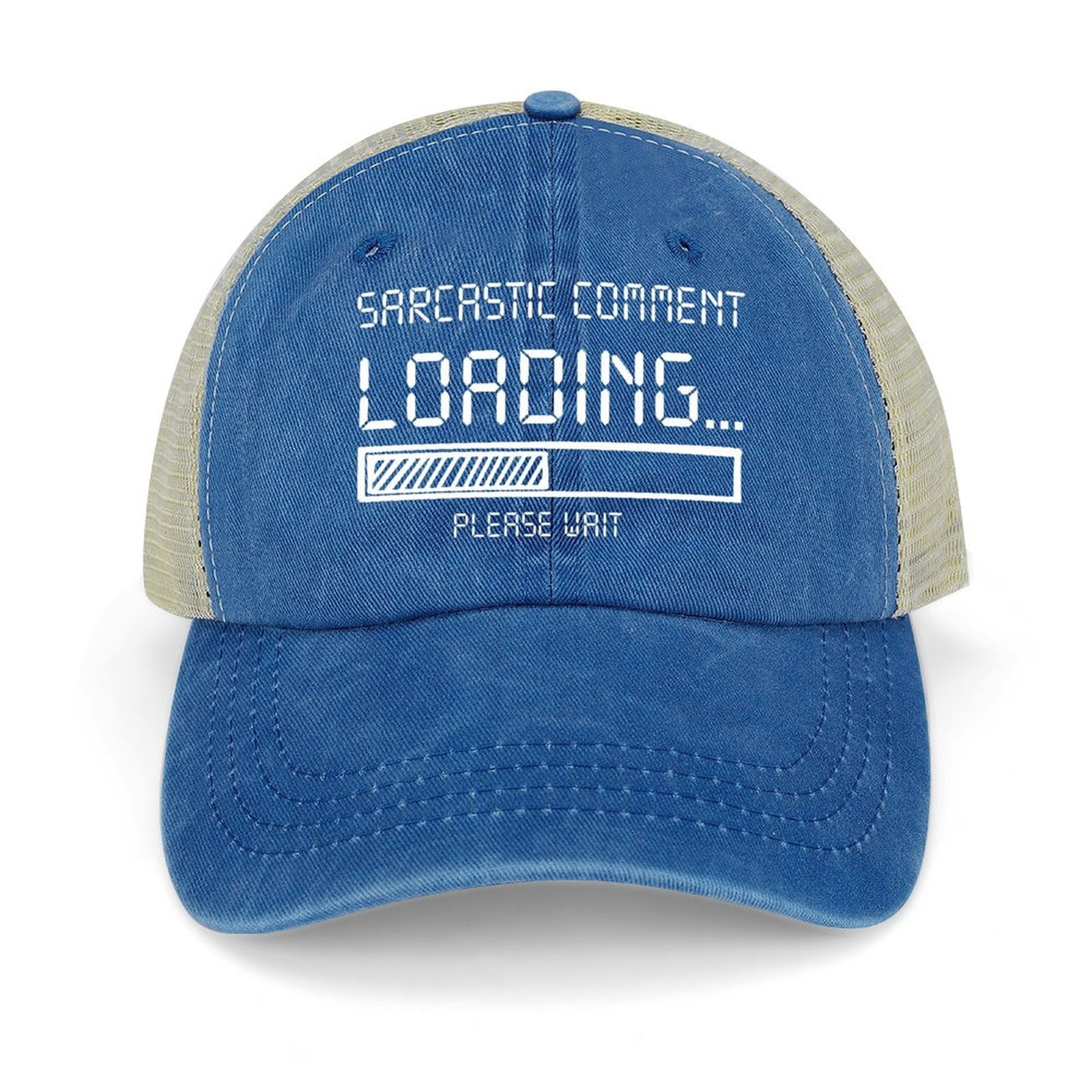 Hat Sarcastic Comment Loading Dark Blue Hat Adjustable Funny Fashion ...