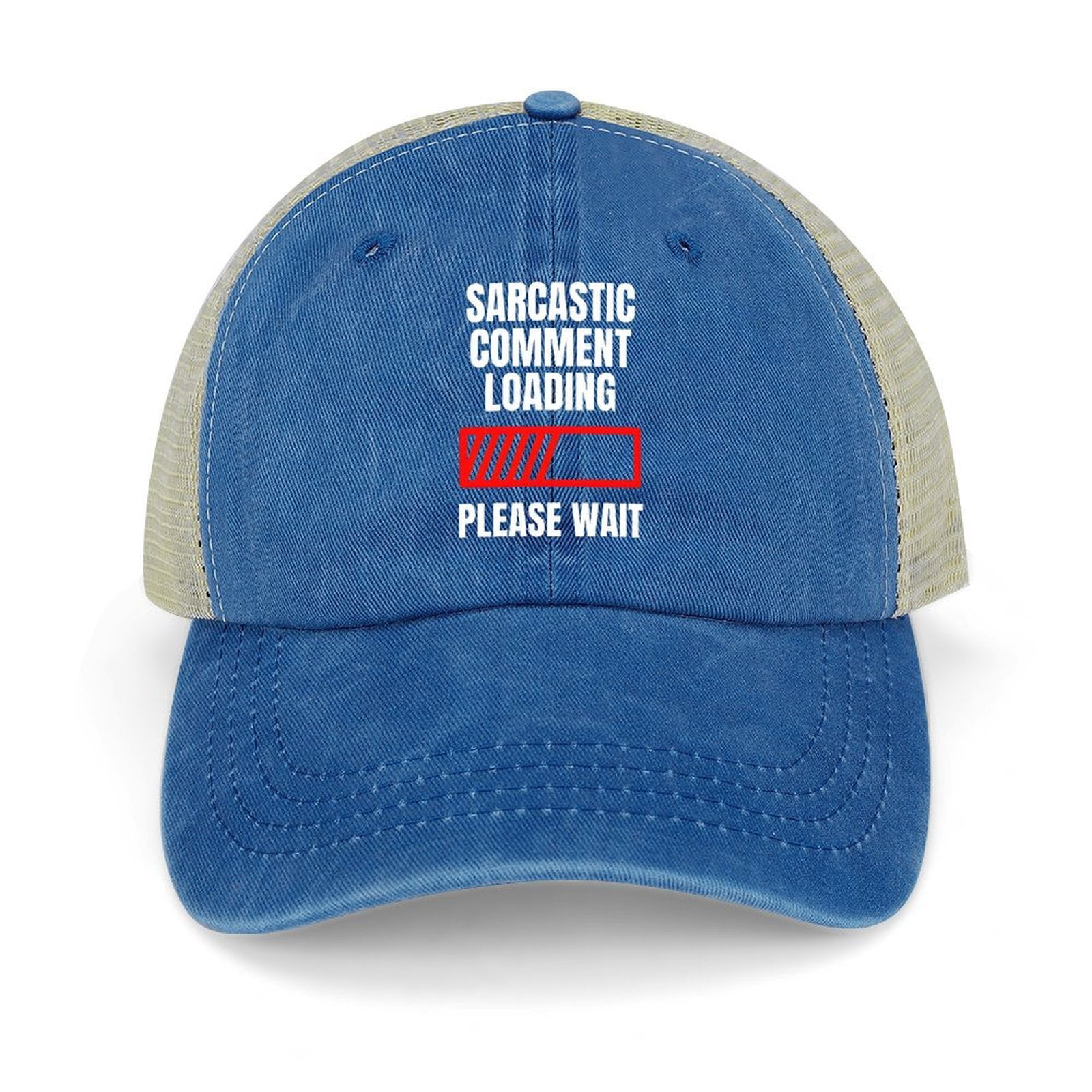 Hat Sarcastic Comment Loading Dark Blue Hat Adjustable Funny Fashion ...