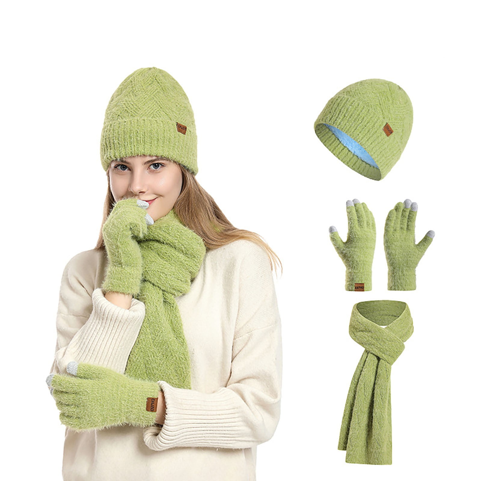 Hat and Scarf Set for Womenwinter Sets Caps That Can Be Worn with ...