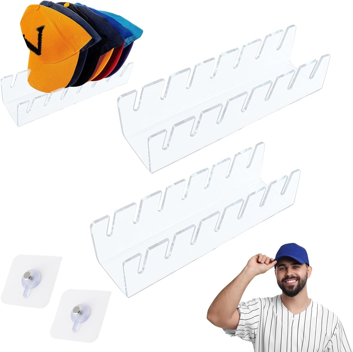 Hat Stand for Baseball Caps,Hat Stand Baseball Cap Organizer,No Install ...