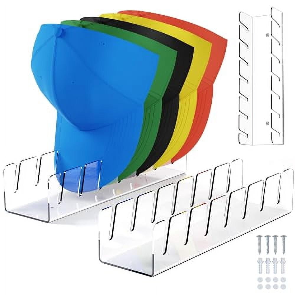 Hat Stand for Baseball Caps, No Install Acrylic Hat Holder for 14 ...