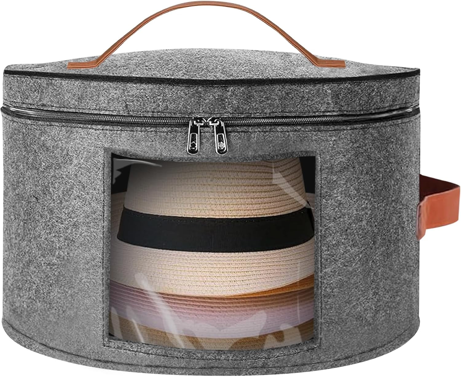 Hat Storage Box Stackable Wide Brim Hats Organizer Hat Travel Case for ...