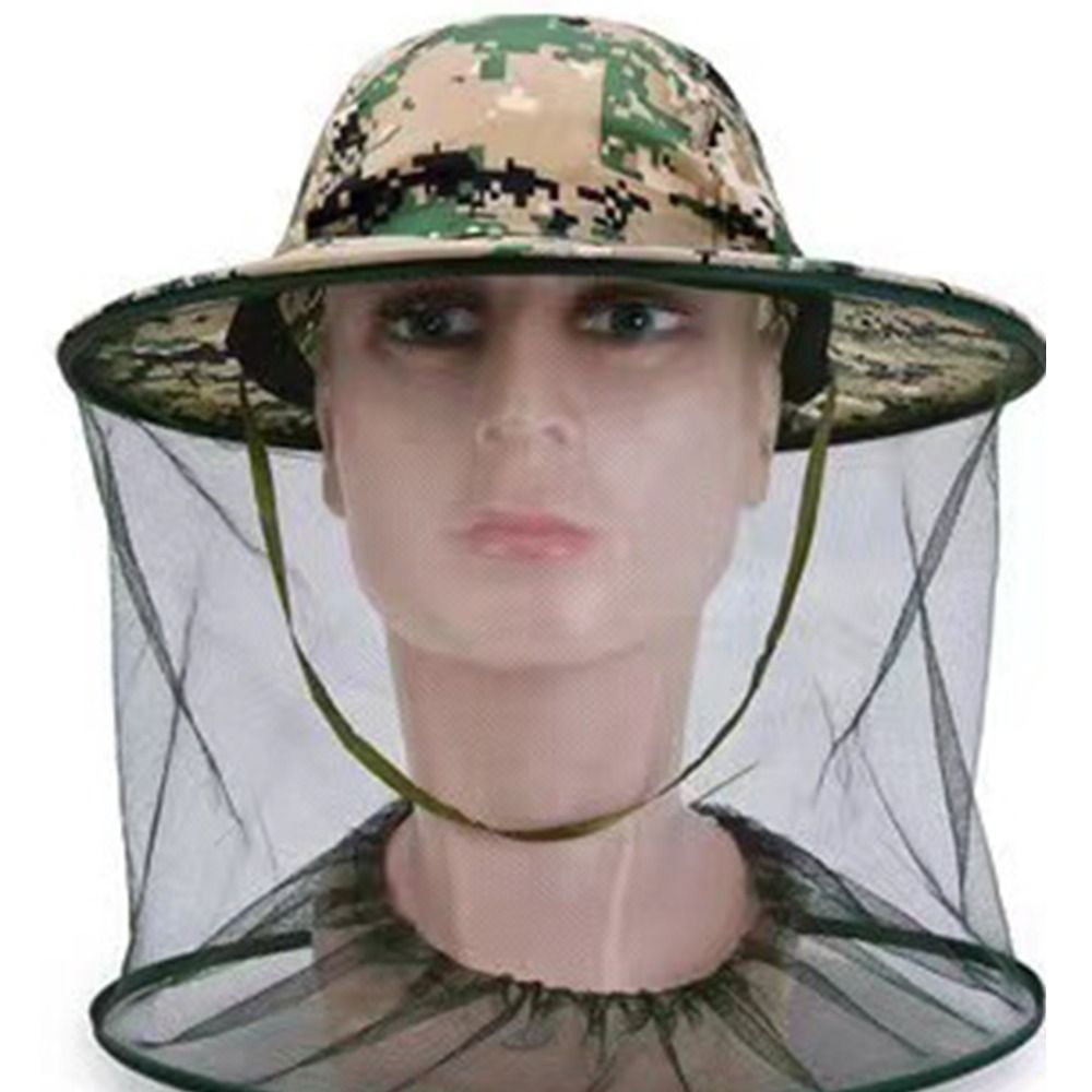Hat-Veil Head Face Protector Mosquito Repellent Cap Anti Bee Hat ...