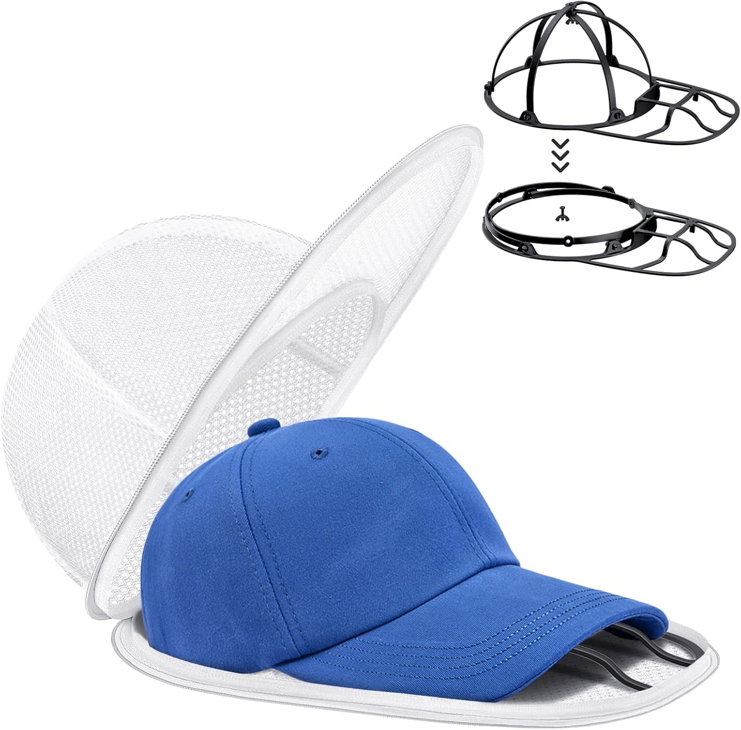 Hat Washer Cage for Baseball Caps, Collapsible Cap Washing Cage - Hat ...