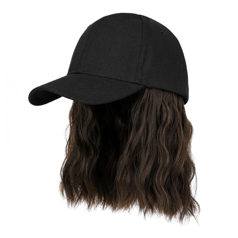Hat Wig, Baseball Cap Hair Extensions,Baseball Cap with Hair Attached ...