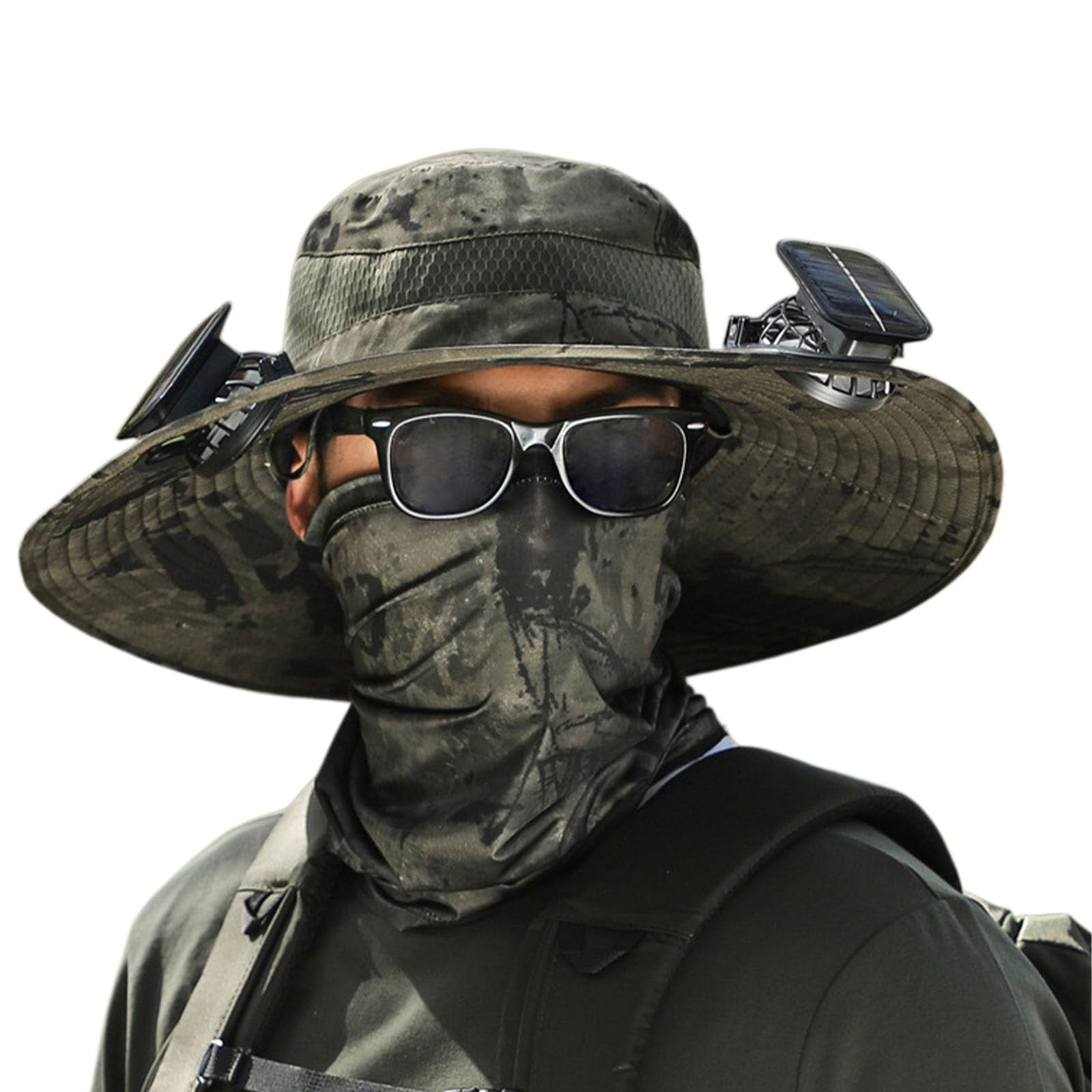 Hat With Solar Fans Built in Men, Hats With Fans Cooling in Them, Solar ...