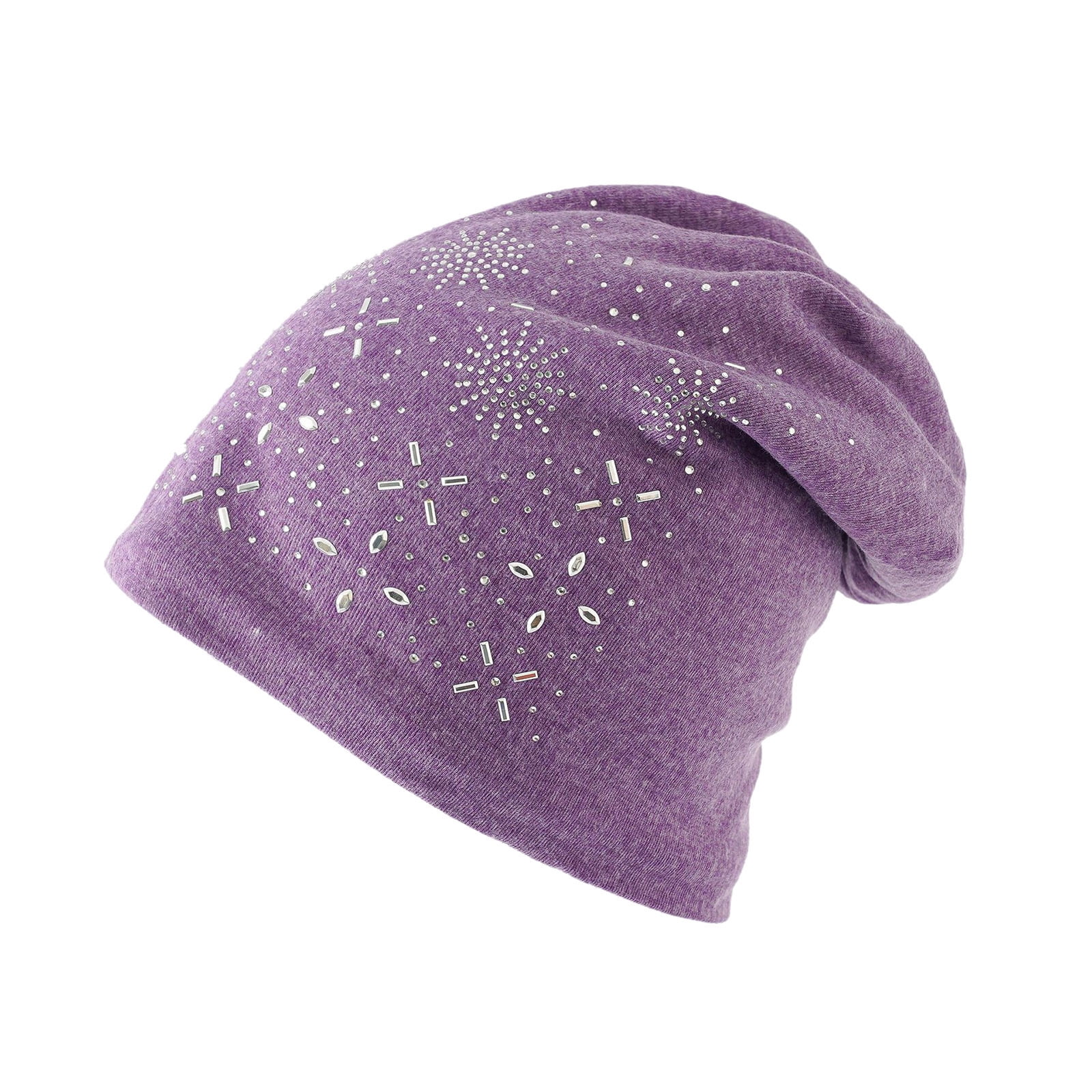 Hat Womens Flannel Winter Hats For Women Men Soft Slouchy Warm Hat ...