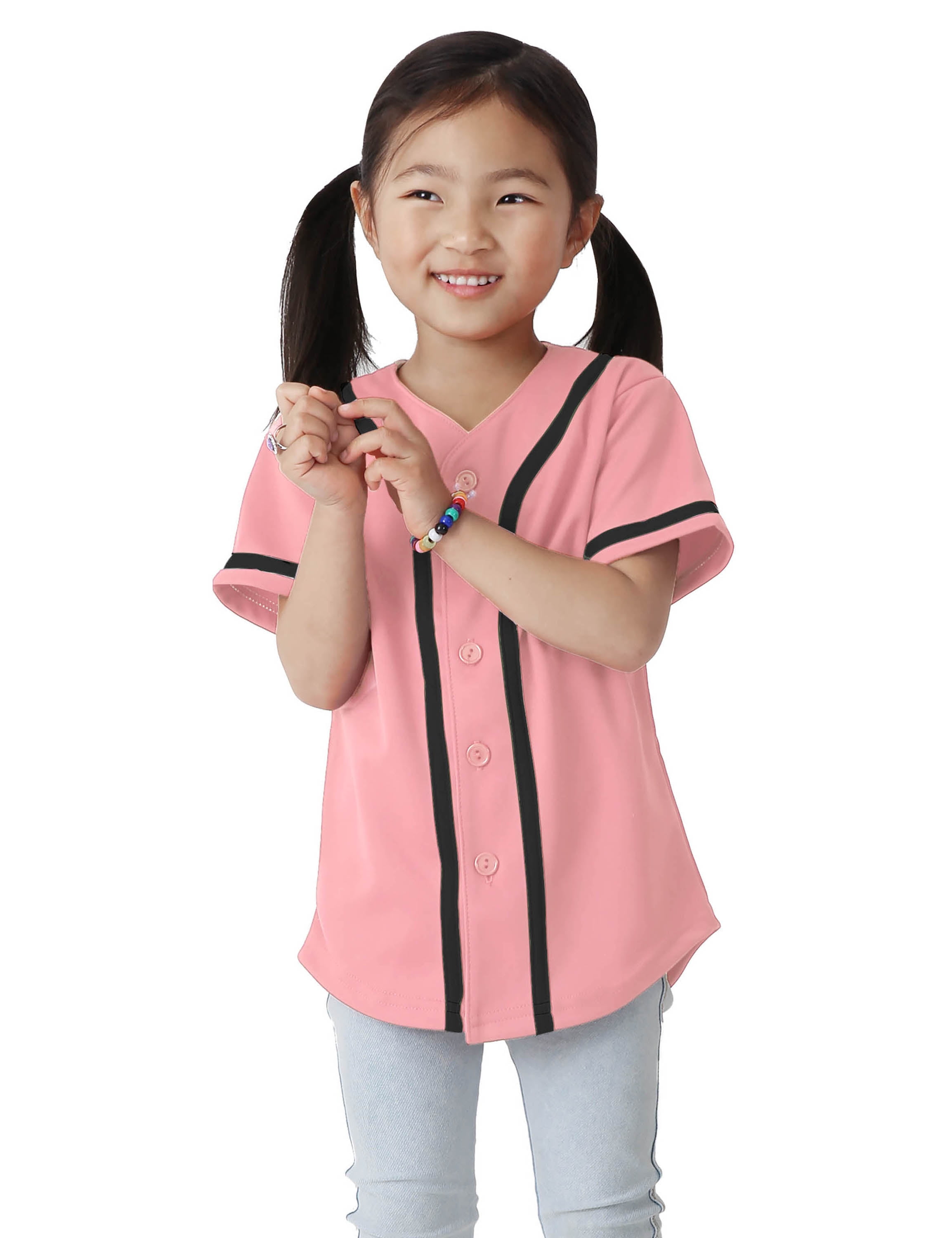Hat and Beyond Kids Active Athletic Baseball Button Down Jersey Uniform ...