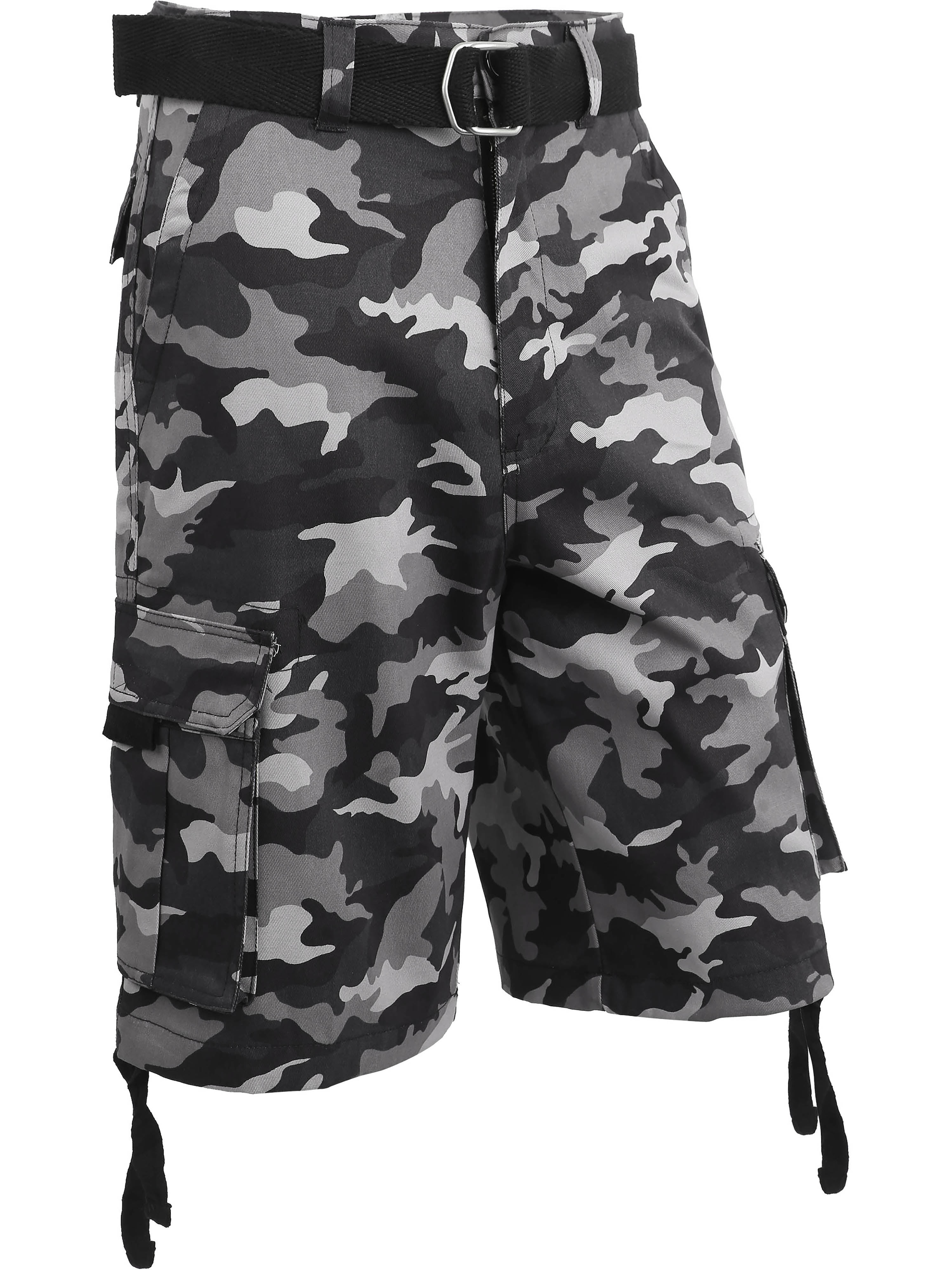 Hat and Beyond Men's Loose Fit Twill Multi Pocket Cargo Shorts with ...