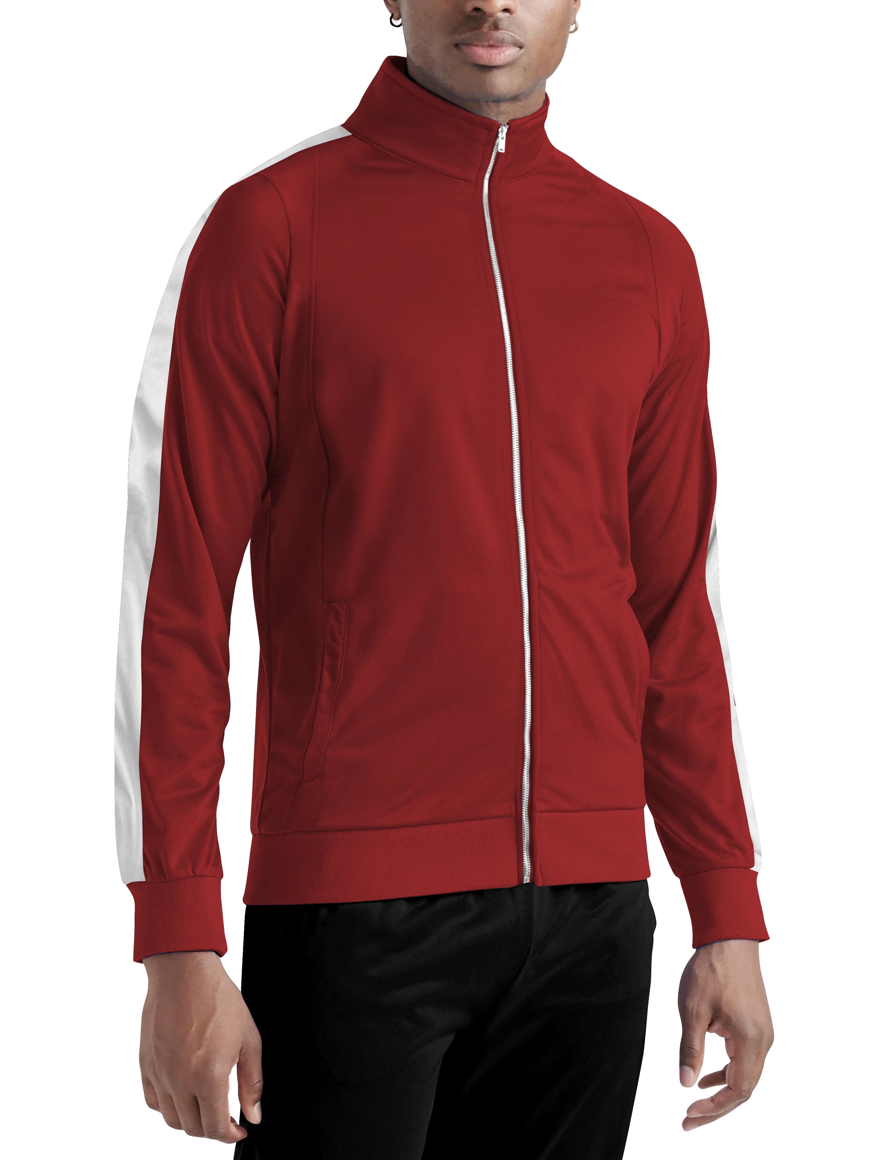 Hat and Beyond Men's Retro Track Jacket Street Urban Hip Hop Training ...