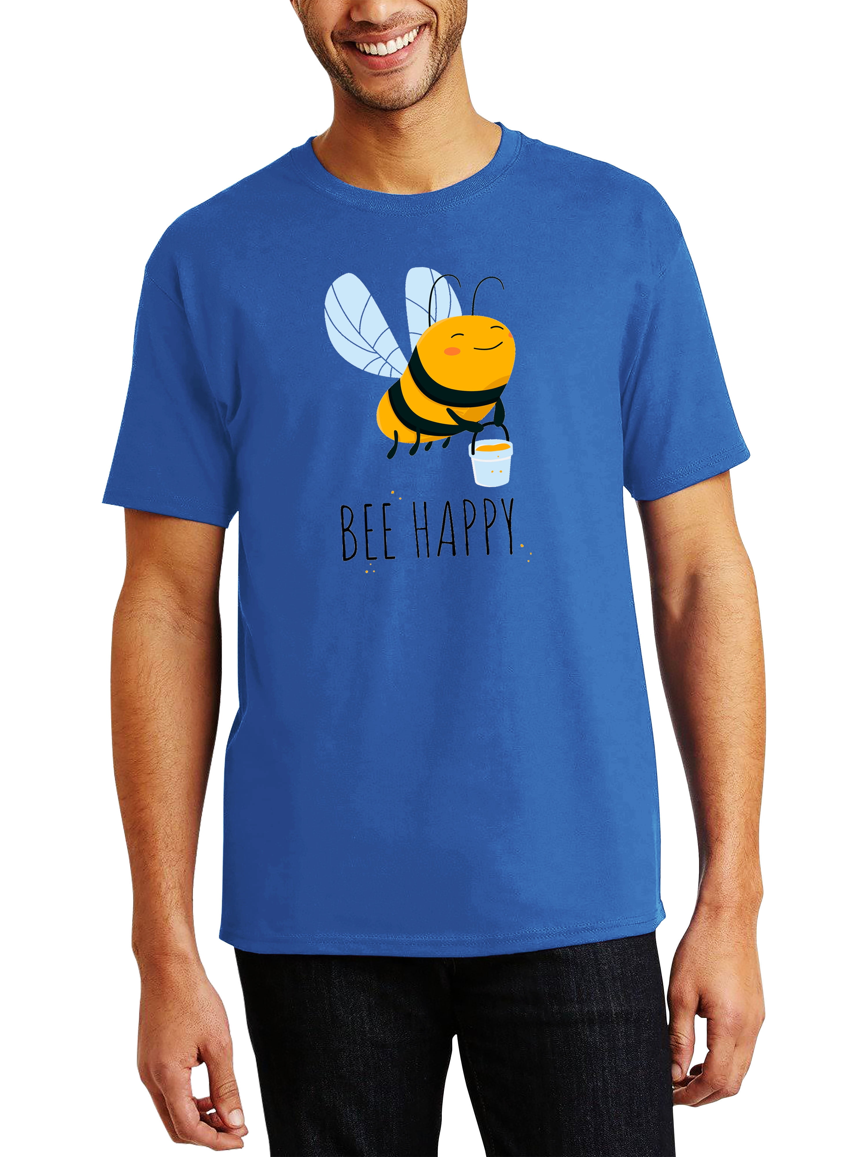 Hat and Beyond Mens Digital Print Kids Happy Bee Cartoon Premium Cotton ...