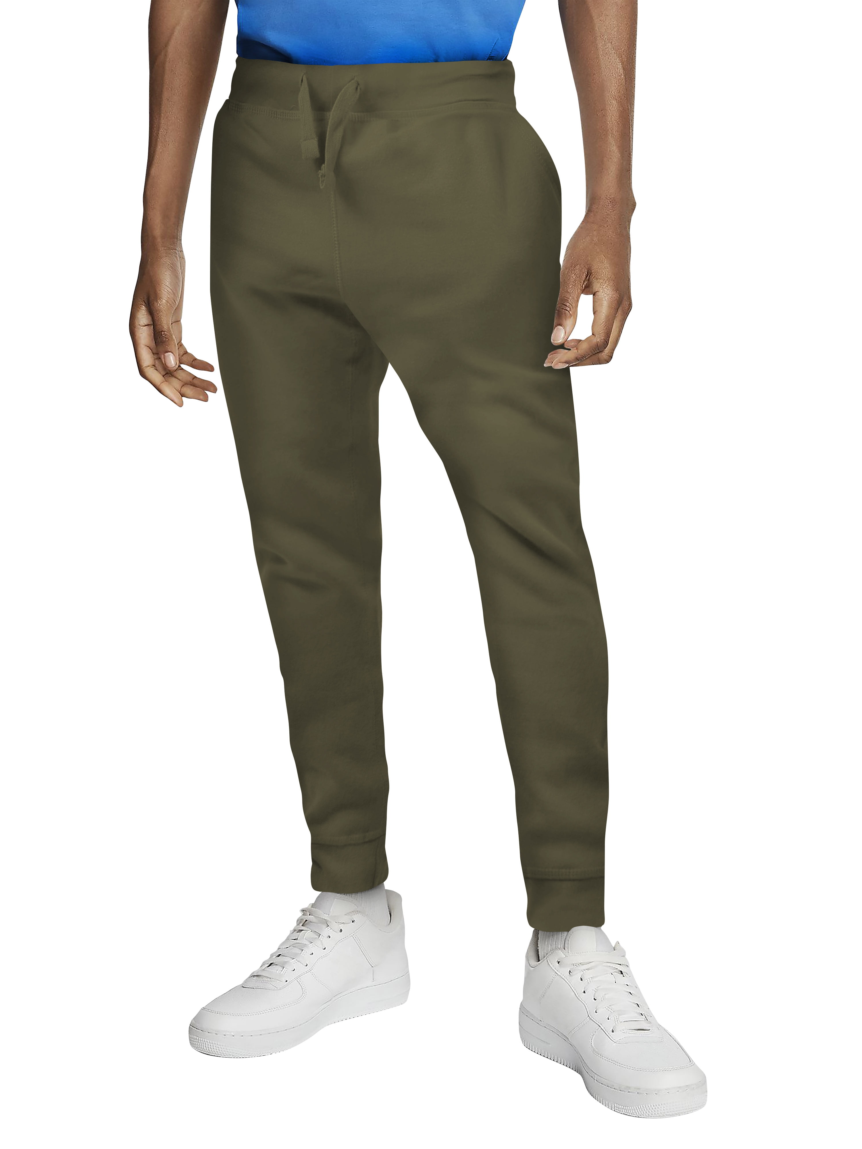 Hat and Beyond Mens Essential Lightweight Jogger Pants Basic Fleece ...