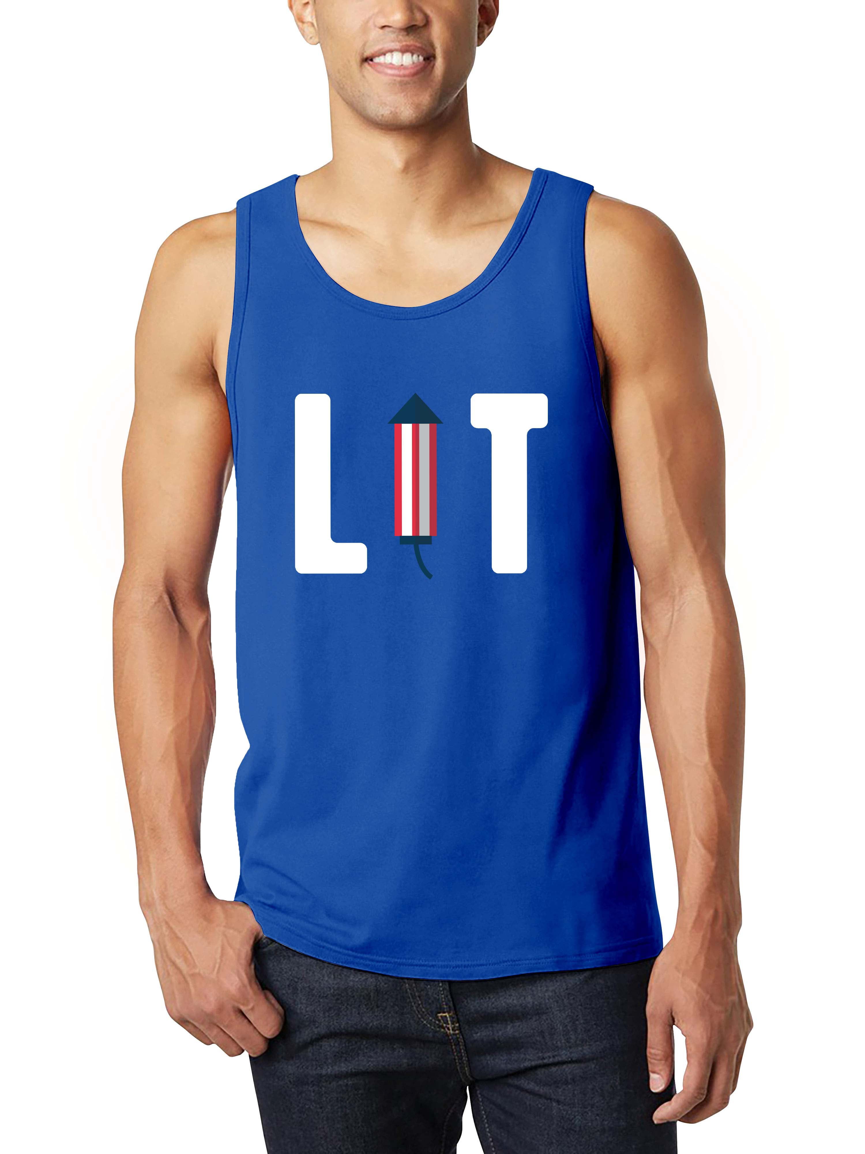 Hat and Beyond Mens Independence Day Graphic Print Lit American ...