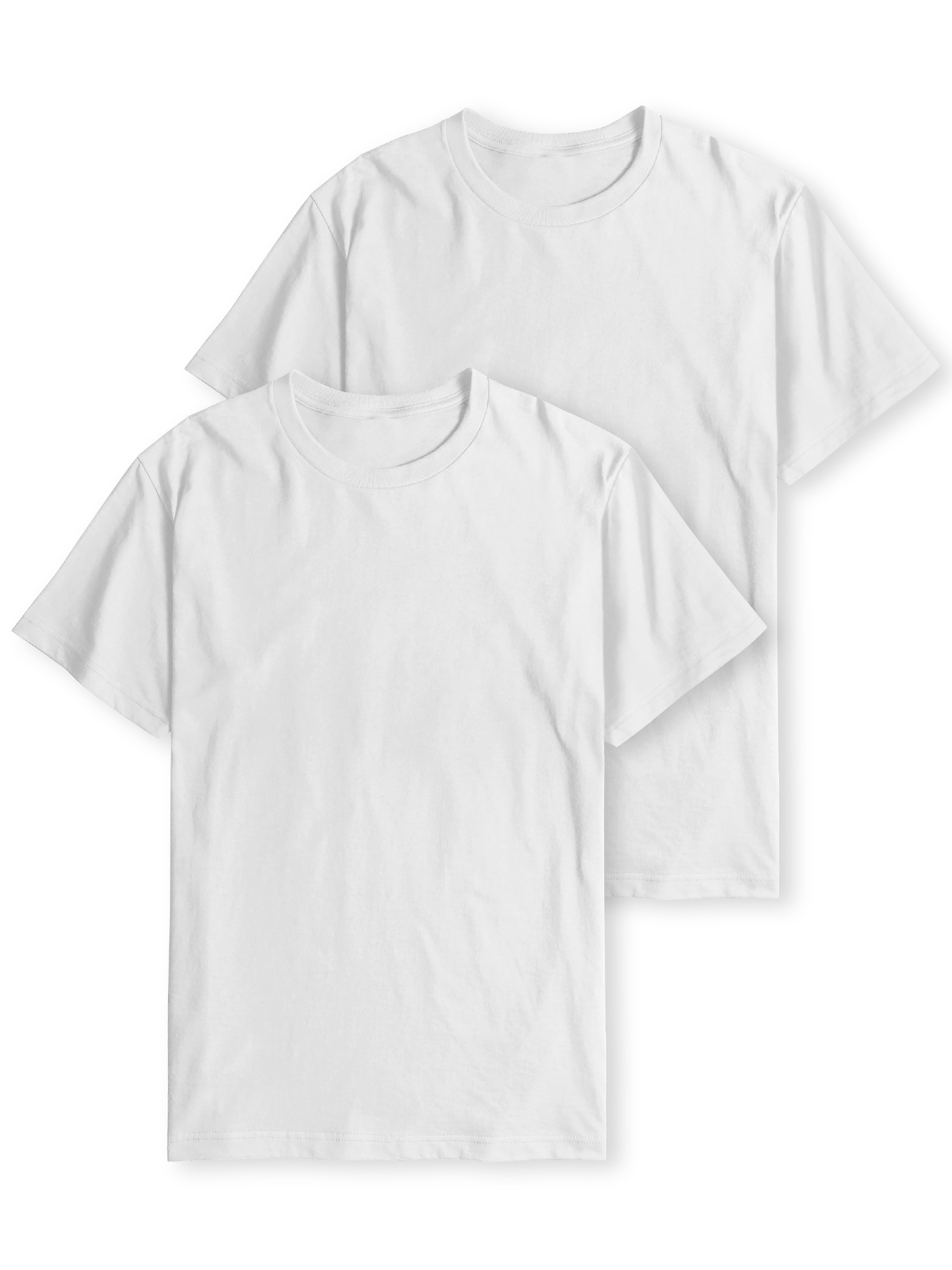 Hat and Beyond Mens Lightweight 100% Ring-Spun Cotton T-Shirt Crew Neck ...