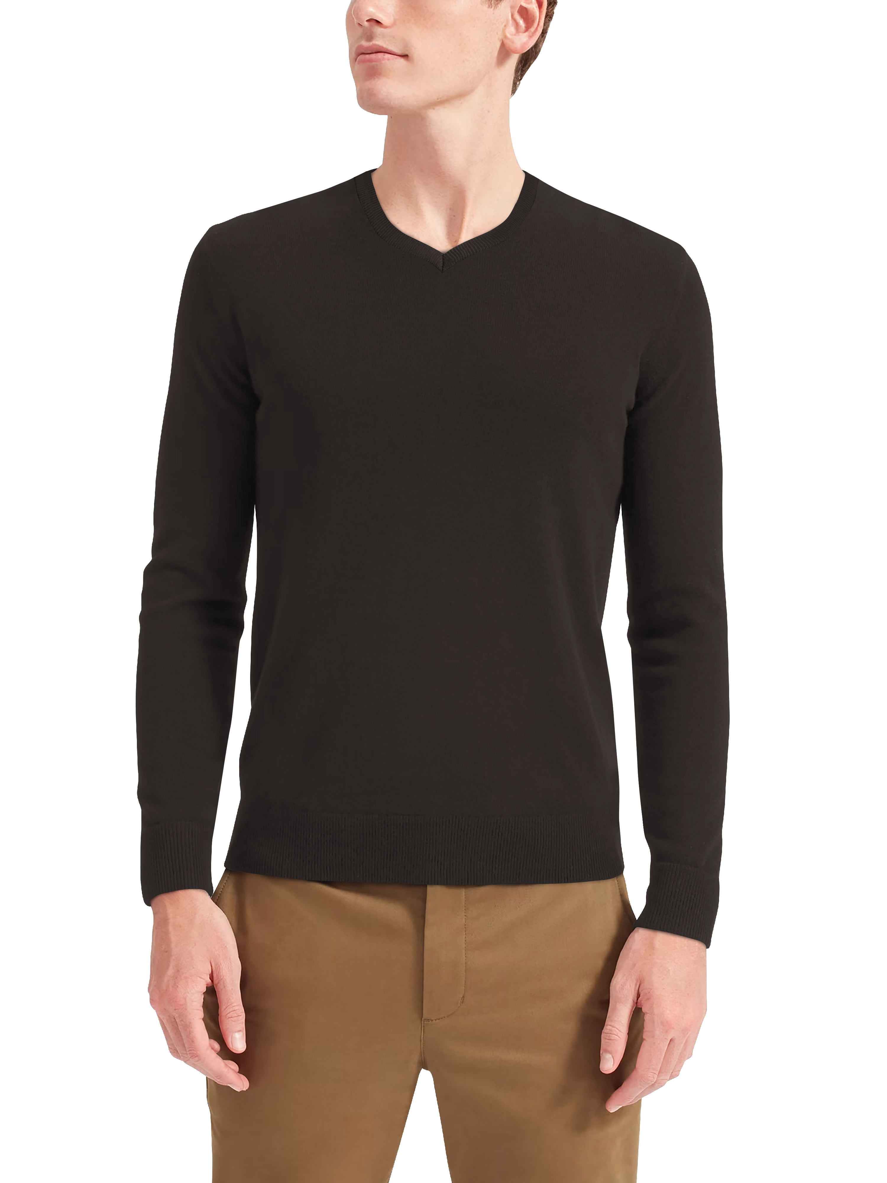 Hat and Beyond Mens Lightweight Knit Long Sleeve Winter Essential ...