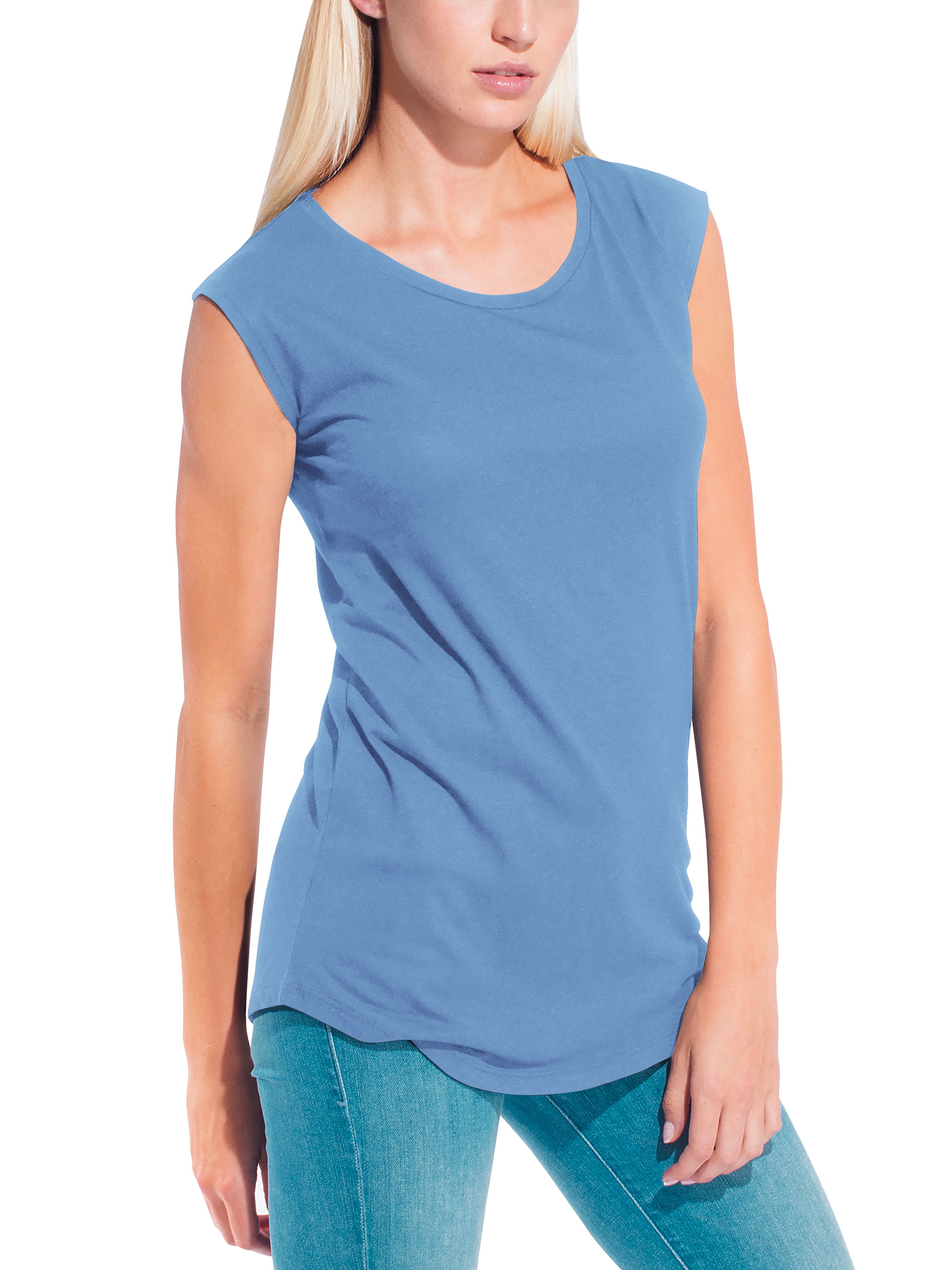 Hat and Beyond Womens Premium Cotton Modal Tank Top Round Bottom ...