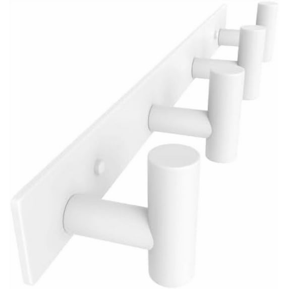 Hat and Coat Wall Mount Rack - Hooks for Robes, Bags, Keys, and Towels ...