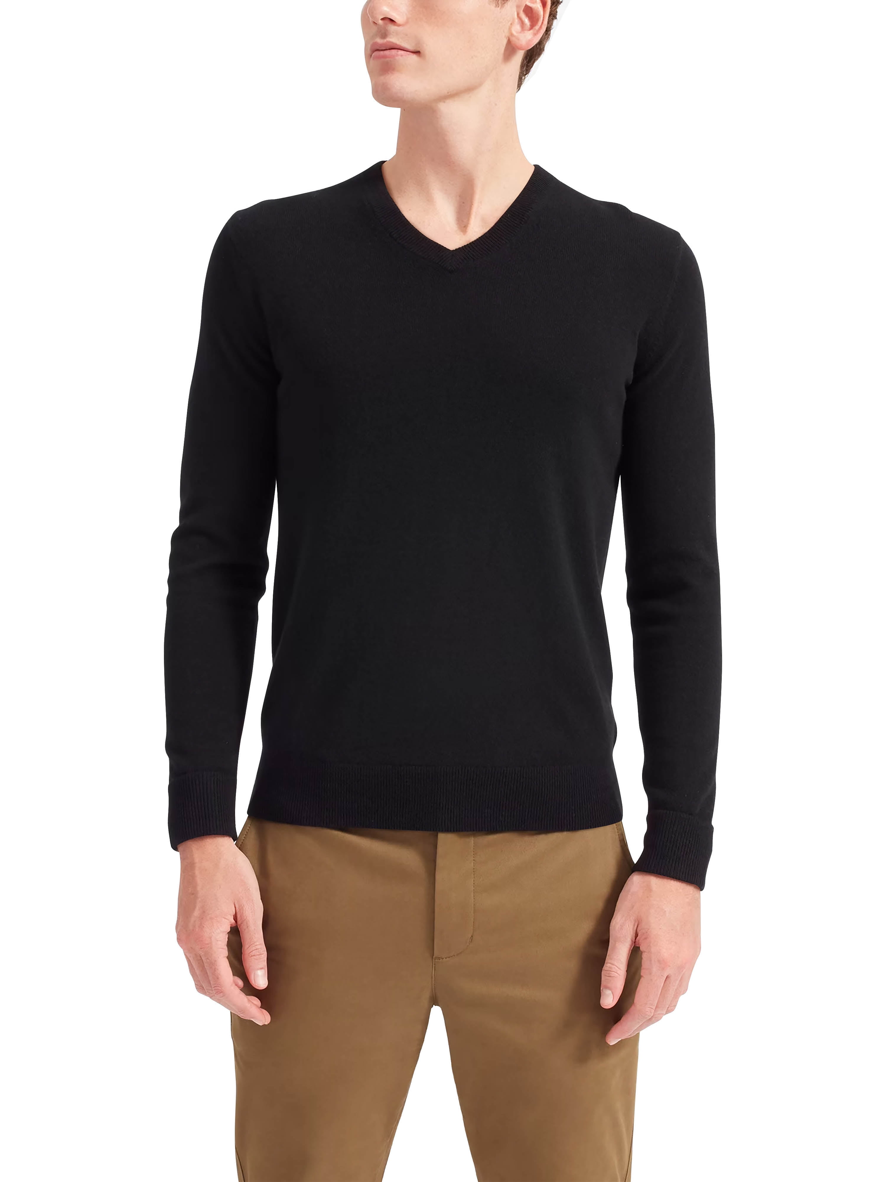 Hat and beyond Mens Lightweight Knit Long Sleeve Winter Essential ...