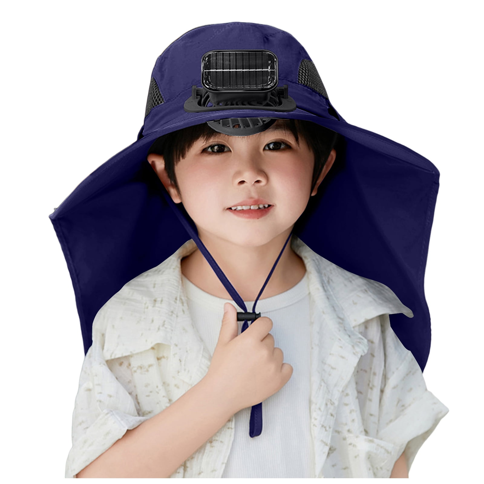 Hat with Fan Built In Solar Fan Hat for Kids - Wide Brim Sun Hat with ...